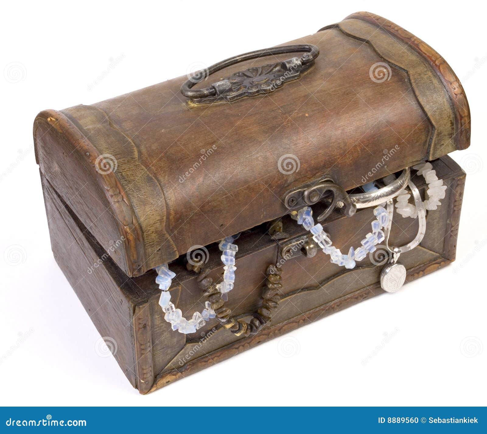 Antique rustic wooden box stock photo. Image of metal - 8889560