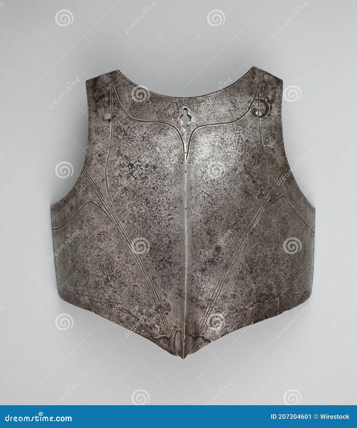 Antique Rusty Armor on a White Editorial Photo - Image of security ...