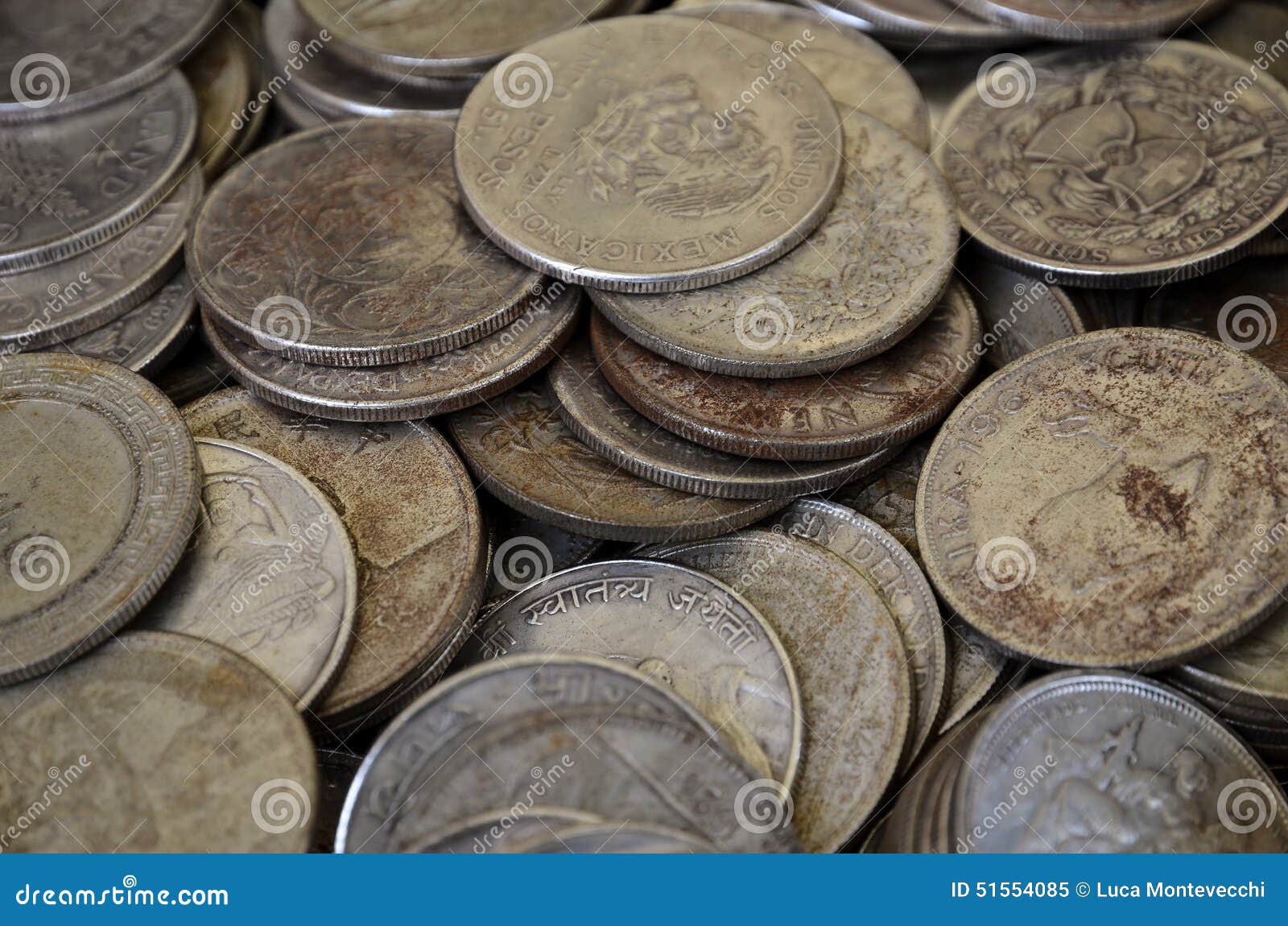 Antique rusty coins stock image. Image of crisis, currency - 51554085