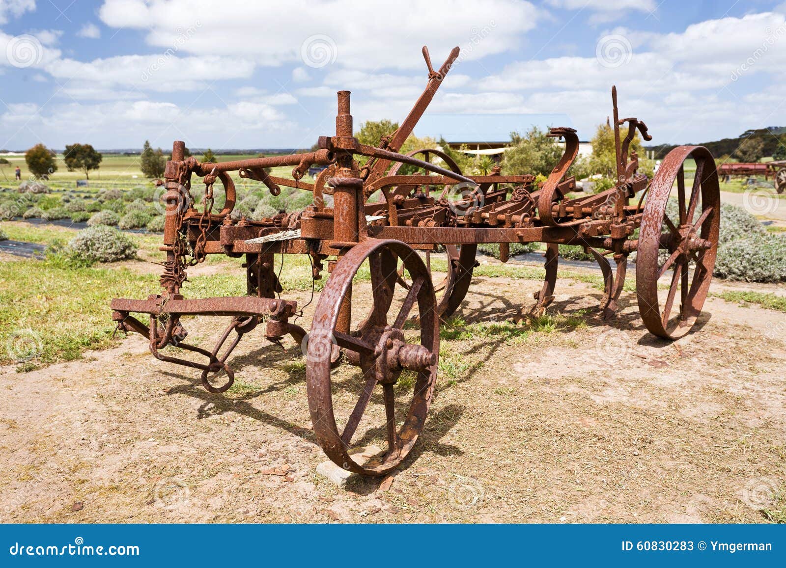 Antique rusty plough stock image. Image of grass, agriculture - 60830283