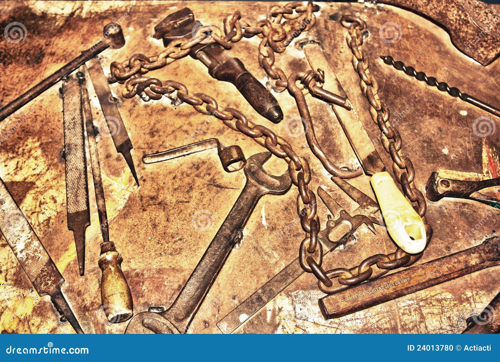 Antique rusty tools stock photo. Image of imagery, group - 24013780