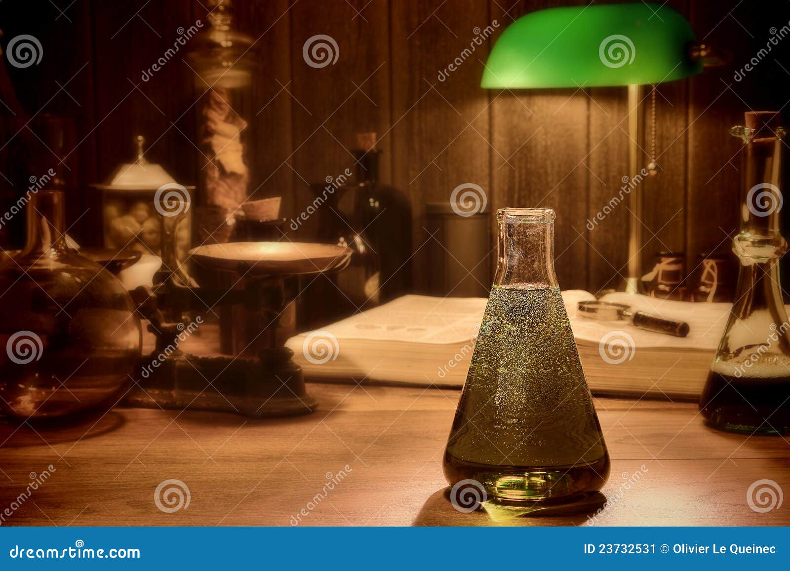 Antique Science and Chemistry Research Laboratory Stock Image - Image ...