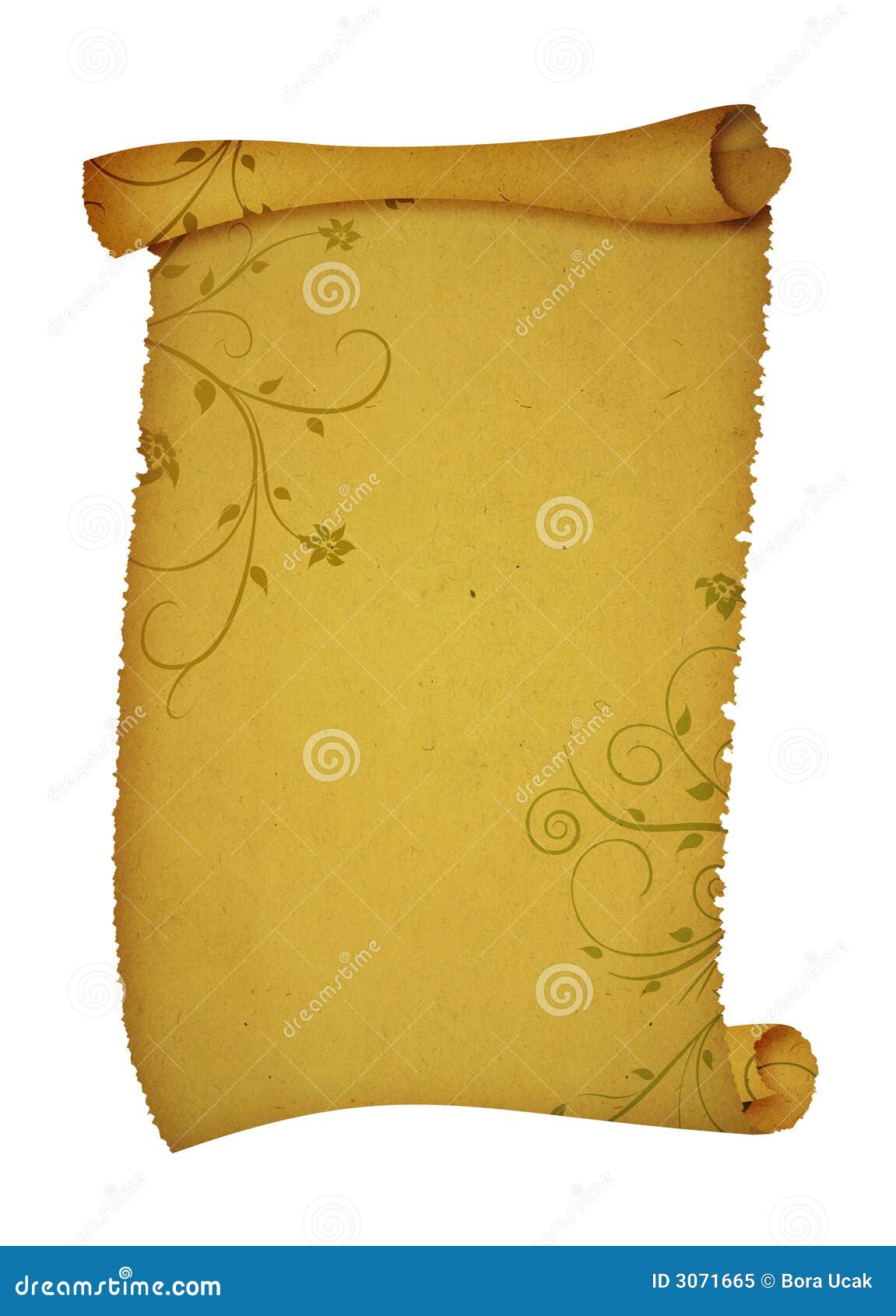Antique Scroll On Black Background. Stock Photography | CartoonDealer ...