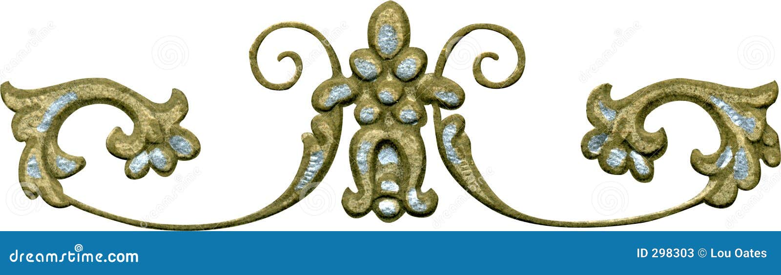 Antique scroll detail stock illustration. Illustration of cover - 298303