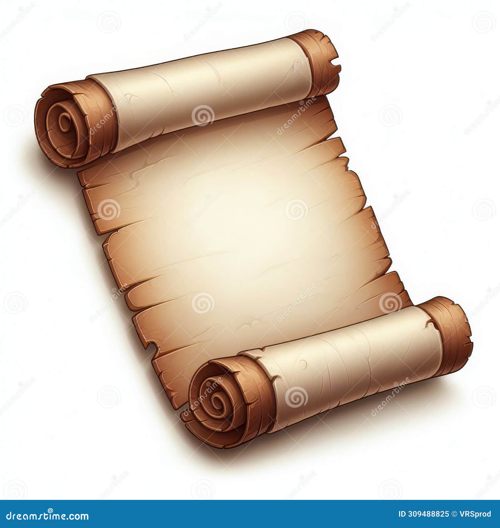 Antique Scroll Illustration Stock Illustration - Illustration of aged ...