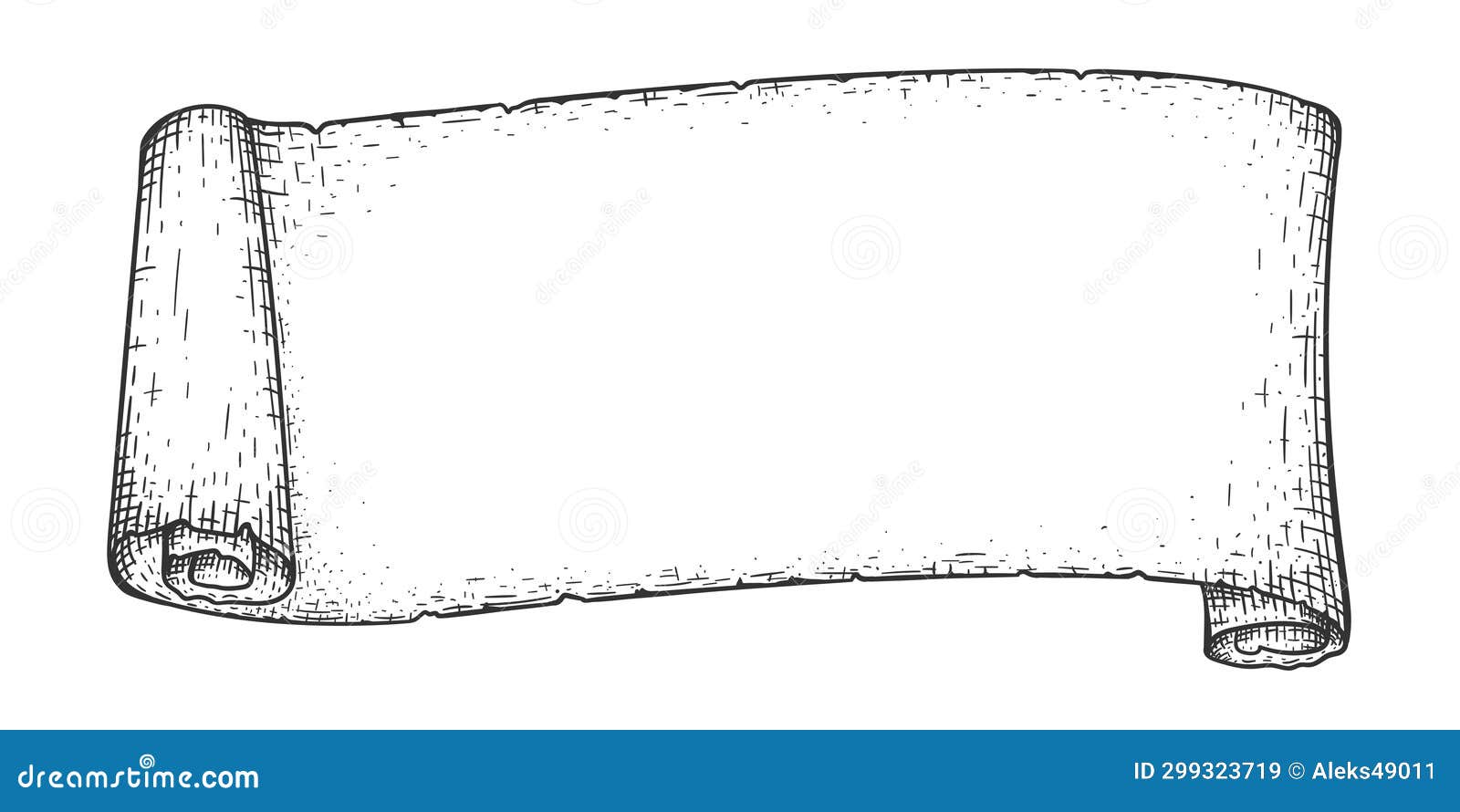 Antique Scroll. Retro Paper. Drawing .Vector Illustration Stock ...