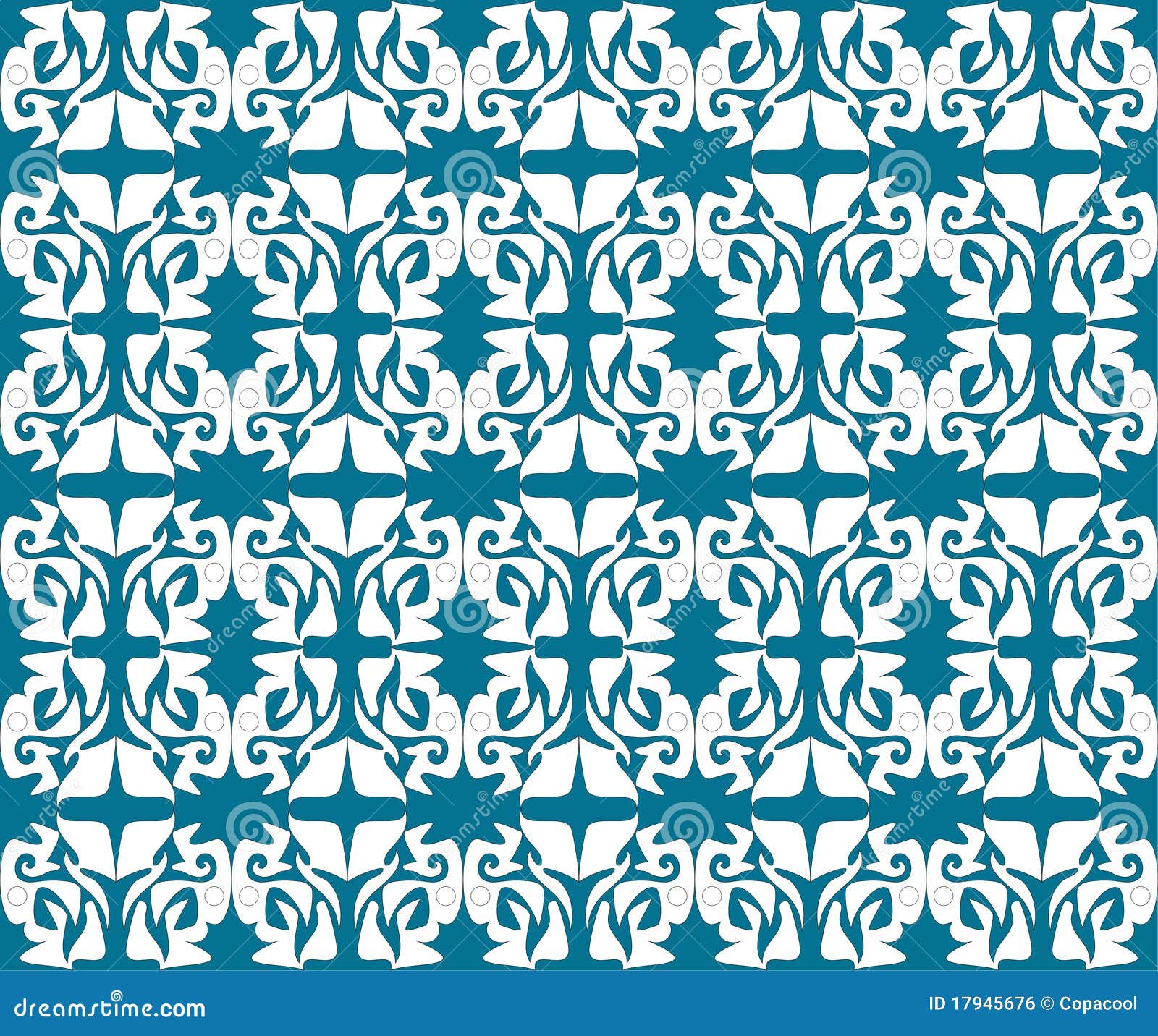 Antique Scroll Seamless Blue Wallpaper Stock Vector - Illustration of ...