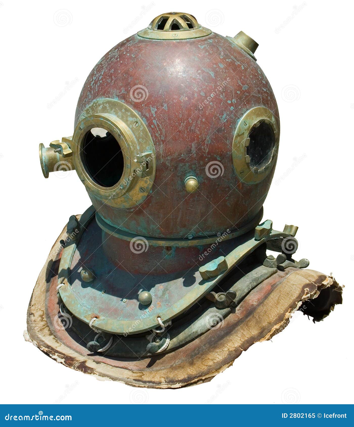 Antique scuba helmet stock image. Image of rusty, scuba - 2802165