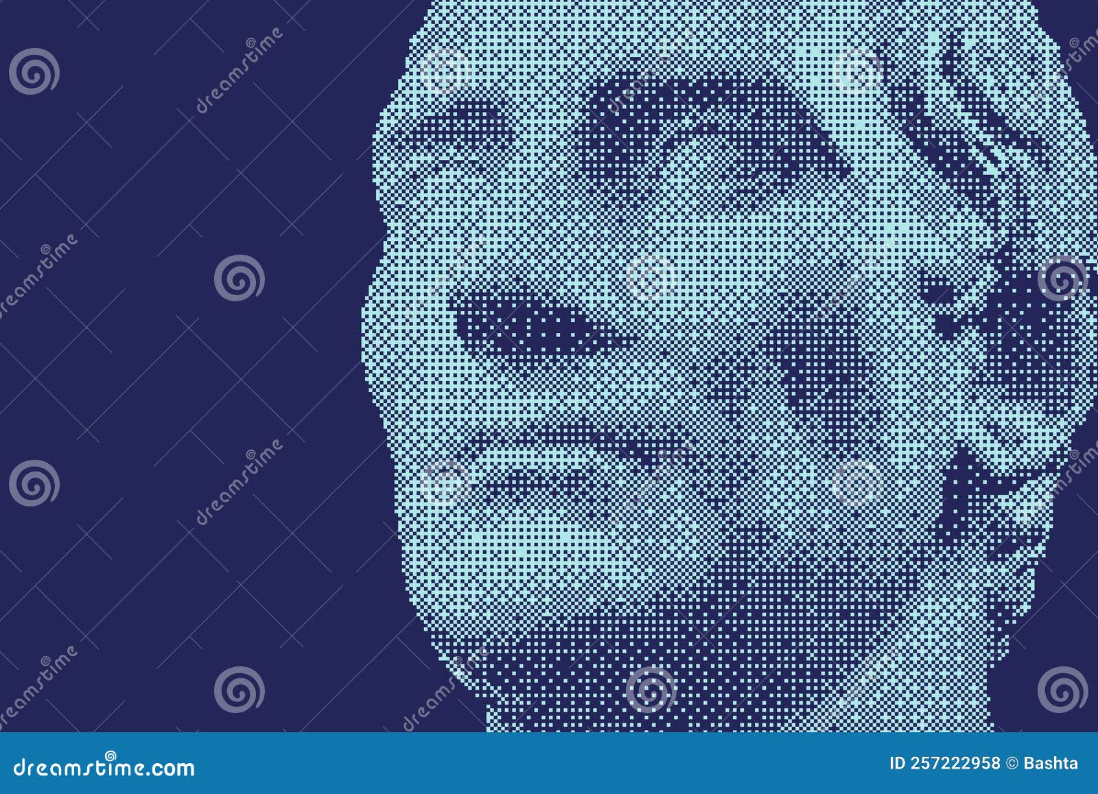 Antique Sculpture of Human Face in Artificial Intelligence Bitmap Art ...