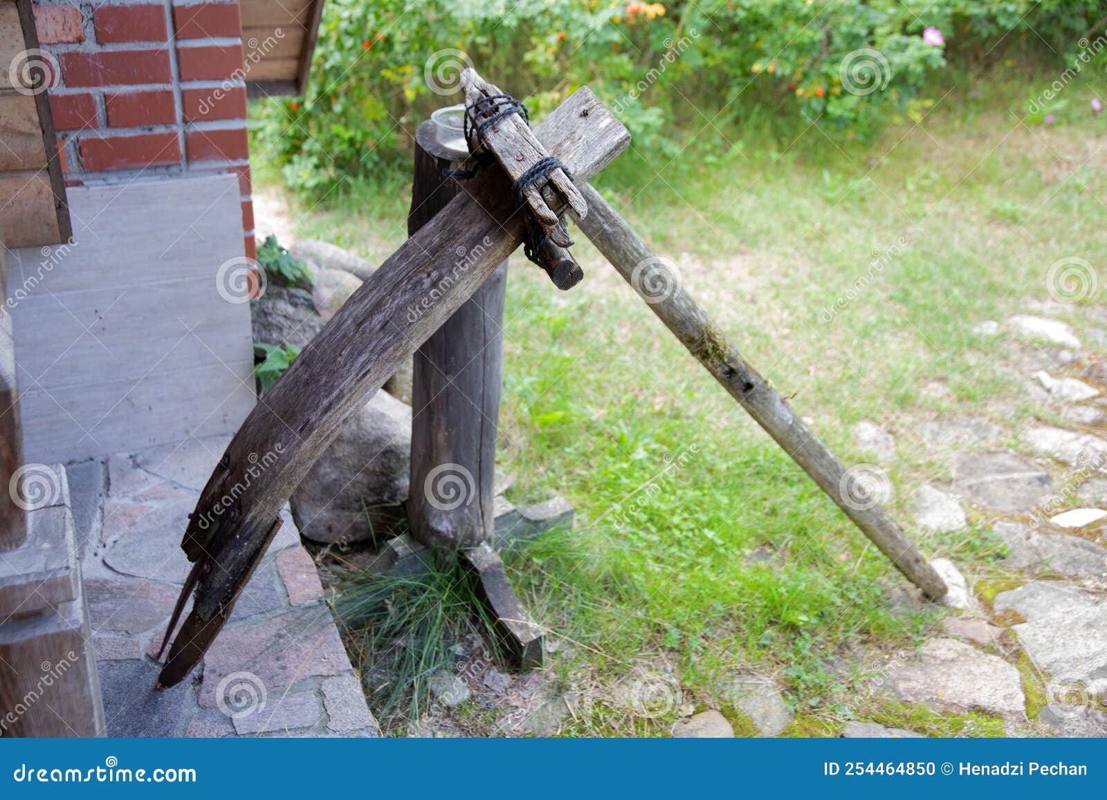 Antique Scythe for Mowing Grass, Close-up Stock Photo - Image of farm ...