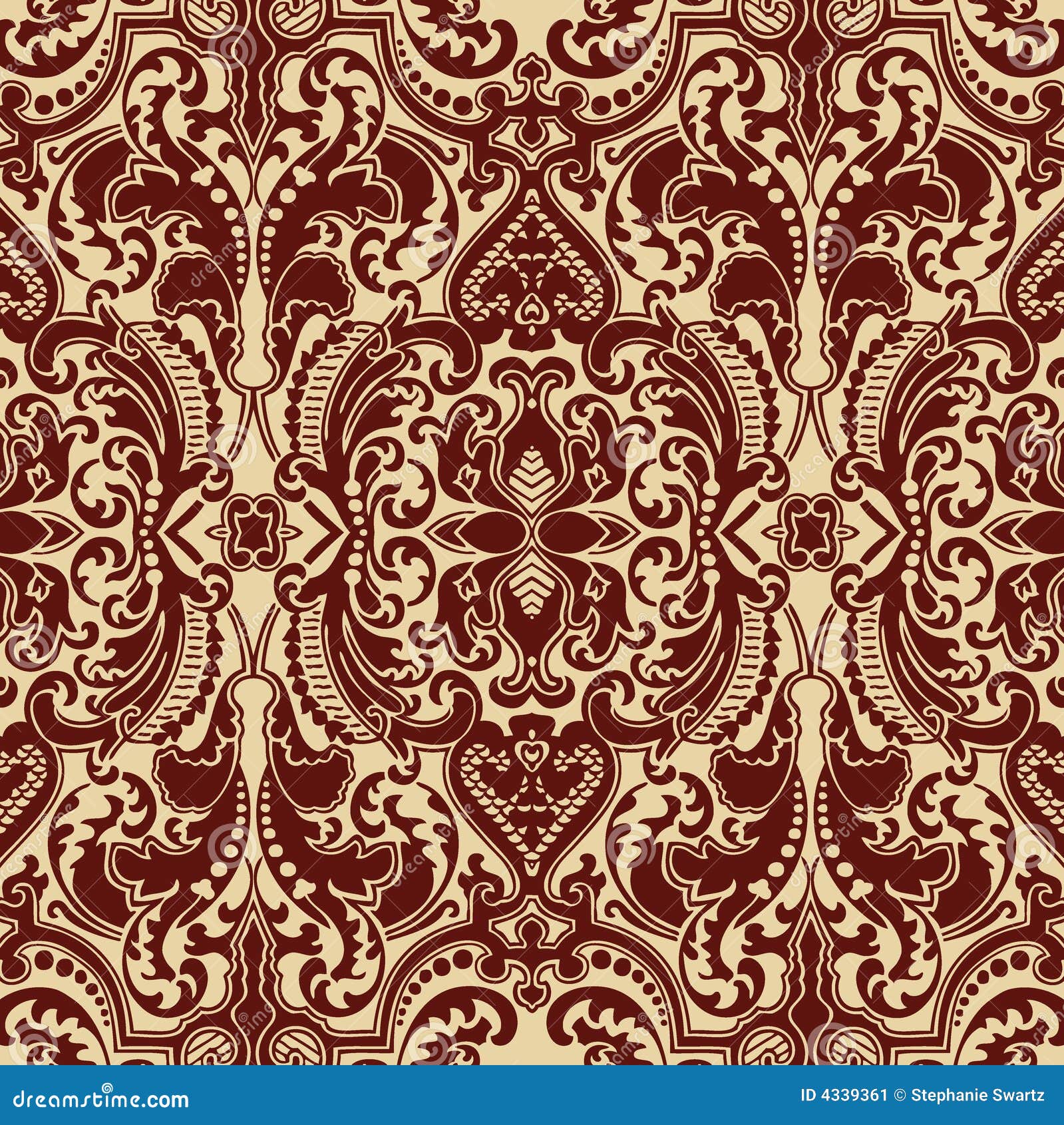 Antique Seamless Background Stock Illustration - Illustration of ...