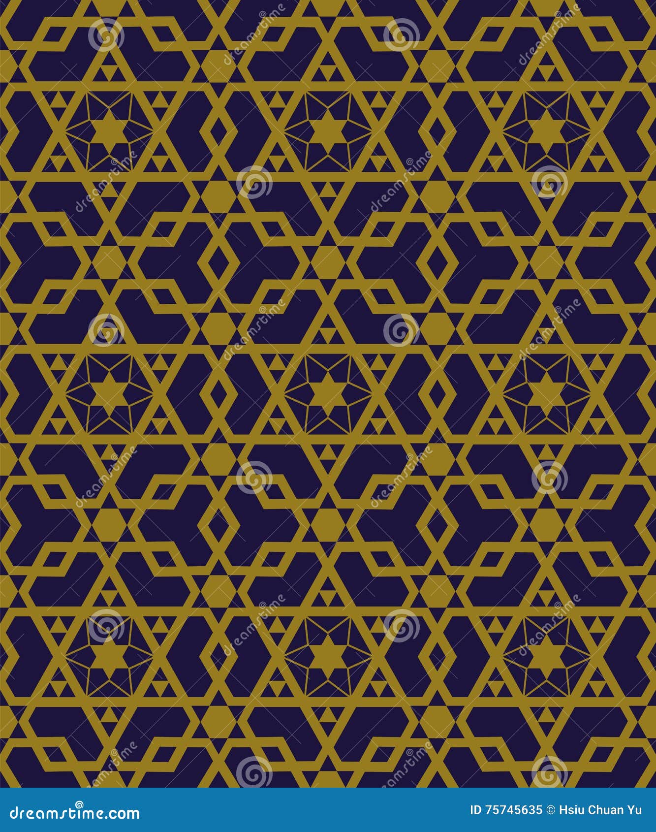 Antique Seamless Background 455 Islamic Geometry Cross Polygon Star ...