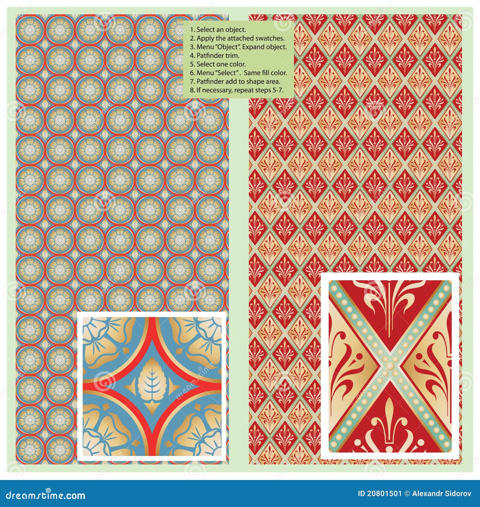 Antique seamless pattern stock vector. Illustration of baroque - 20801501