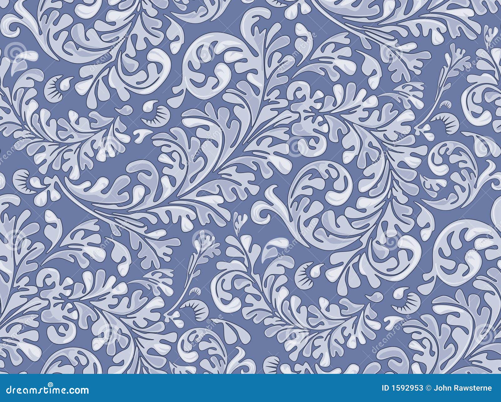 Antique Seamless Wallpaper Pattern Stock Illustration - Illustration of ...
