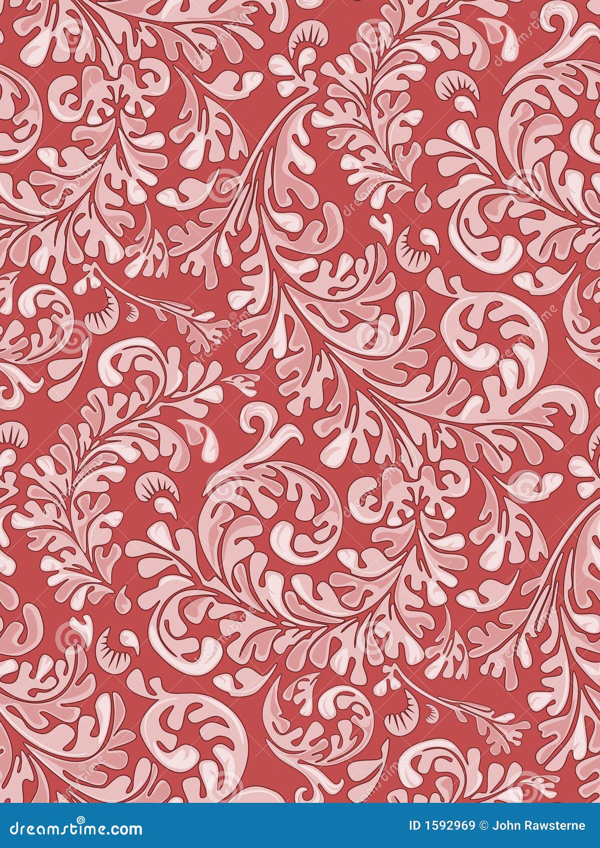 Antique Seamless Wallpaper Pattern Stock Illustration - Illustration of ...