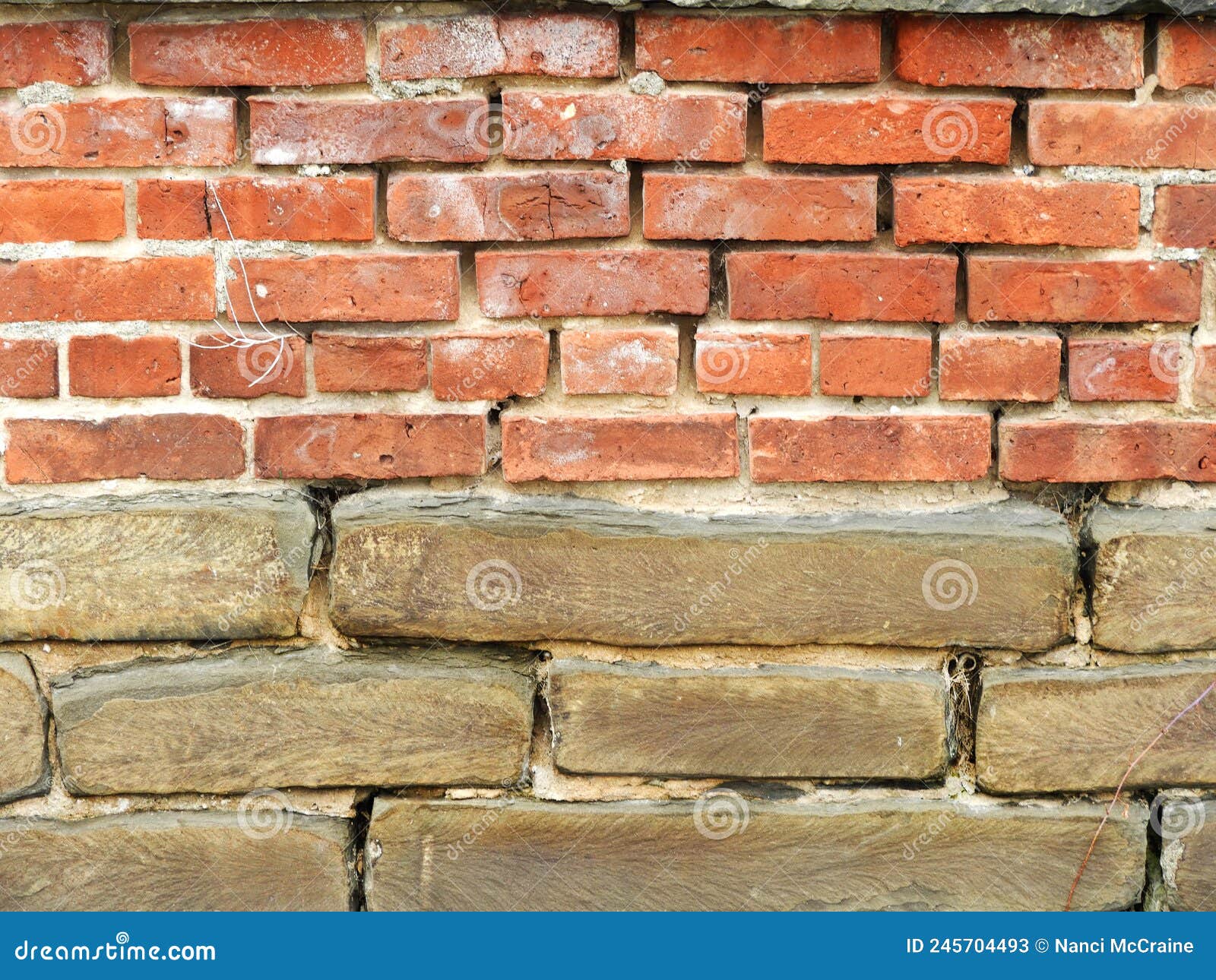Antique Watervliet Shaker Brick and Stone Buildings with Mortar Stock ...
