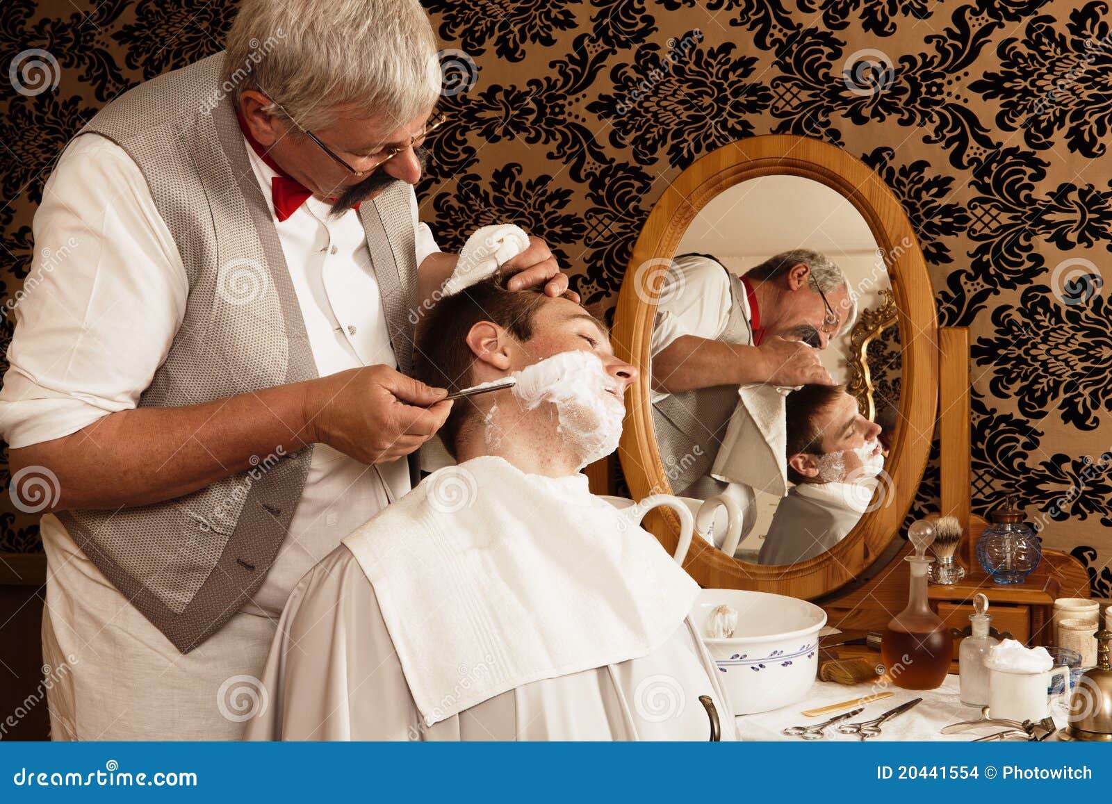 Antique shave stock photo. Image of archaic, reflection - 20441554