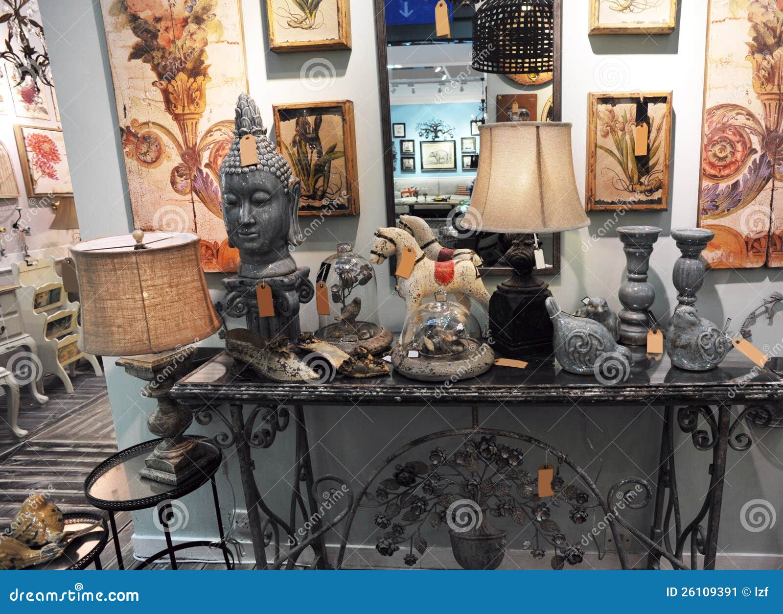 Antique shop stock image. Image of retro, cartoon, exhibiton - 26109391