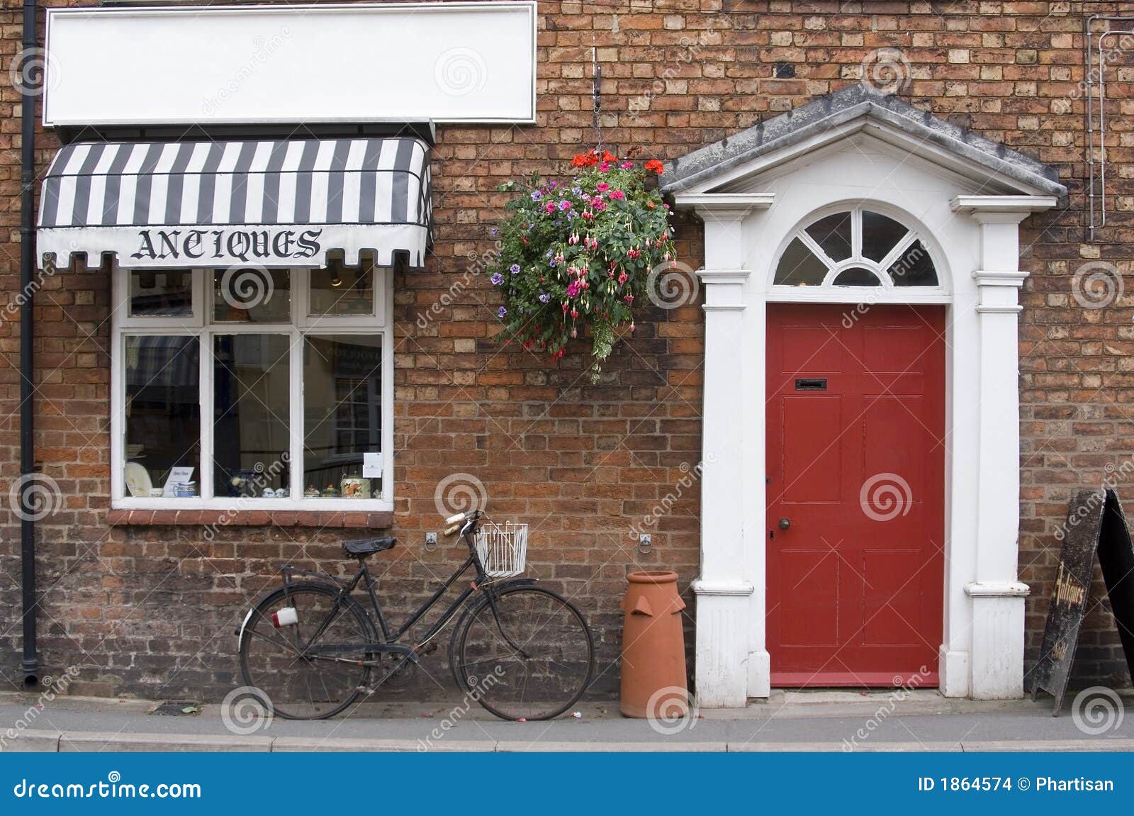 Antique Shop in Rural England Stock Photo - Image of enter, entrance ...