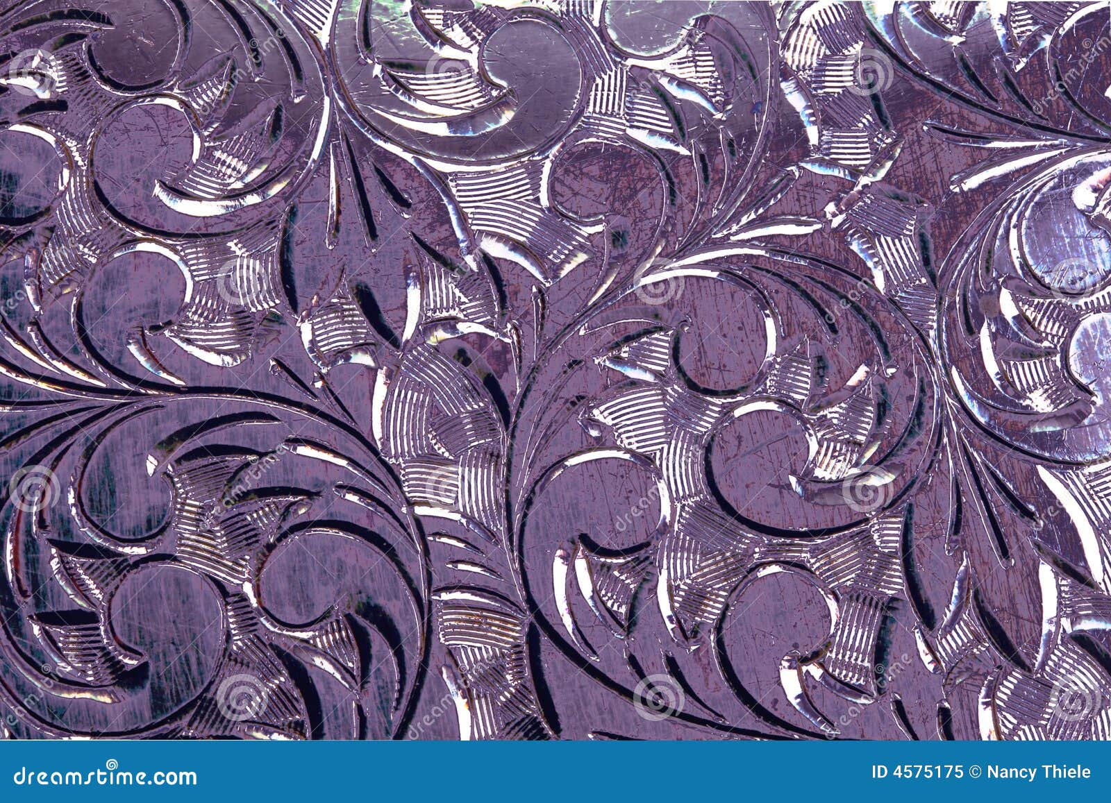 Antique Silver Design Abstract Stock Image - Image of swirls, abstract ...