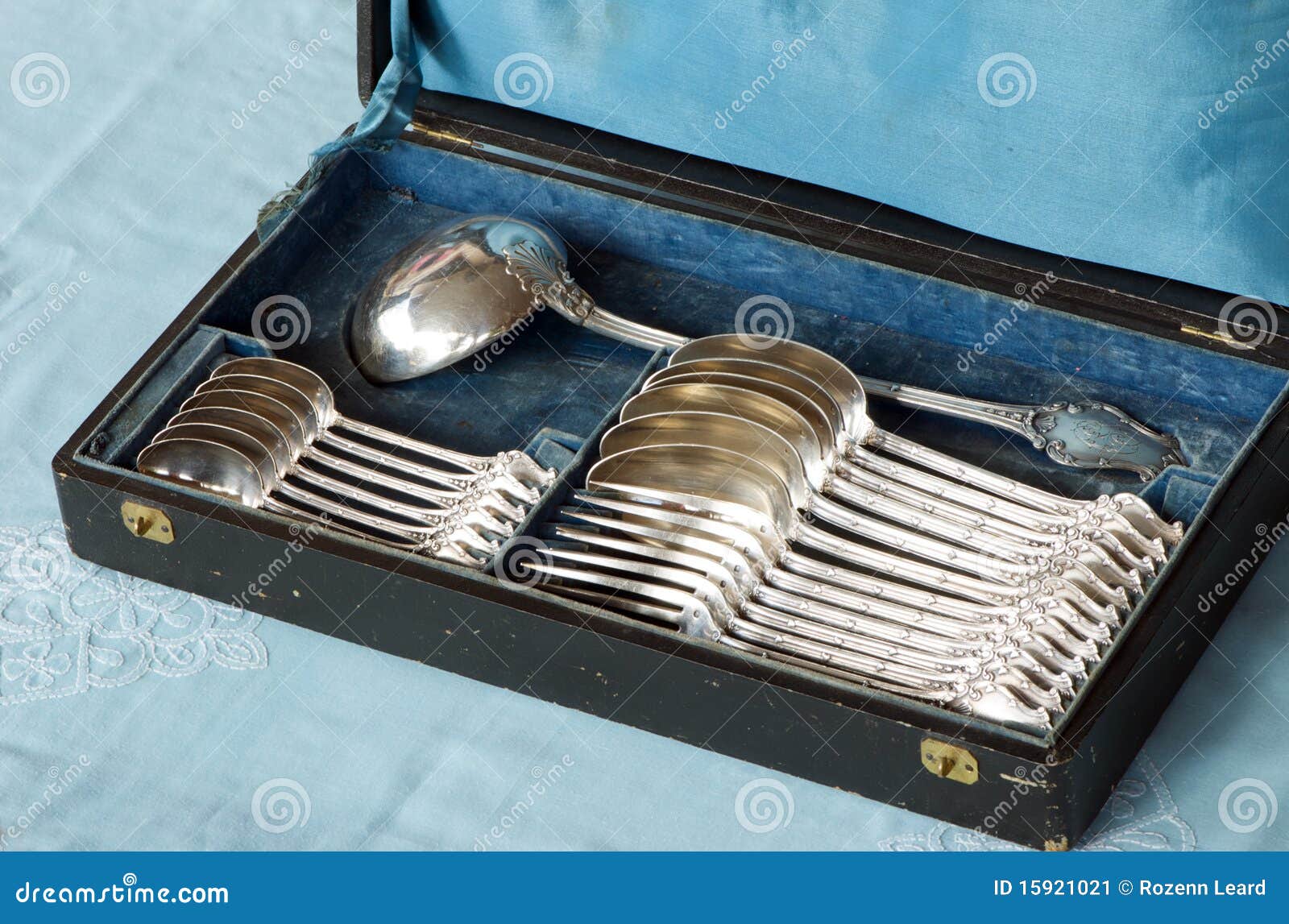Antique silverware stock image. Image of teaspoon, cutlery - 15921021