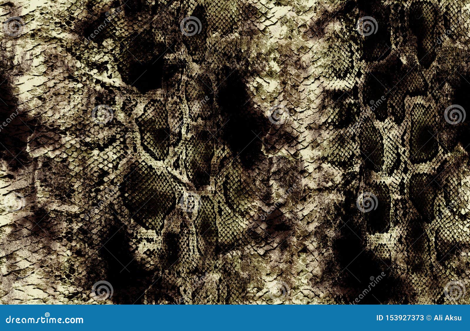 Antique Snakeskin and Yellow Background Pattern Stock Image - Image of ...
