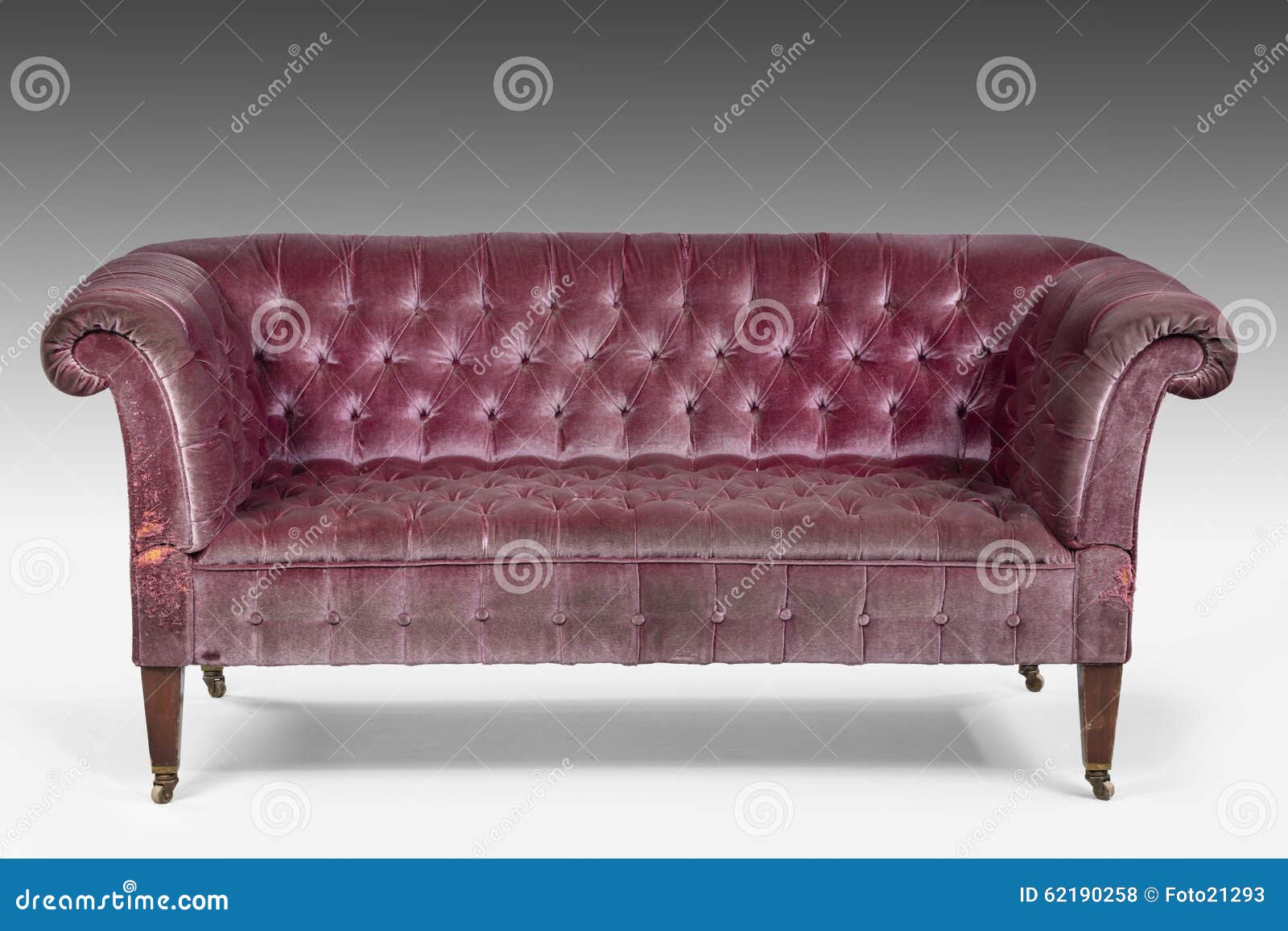 Antique Sofa with Original Old Material in Need of Restoration Stock ...