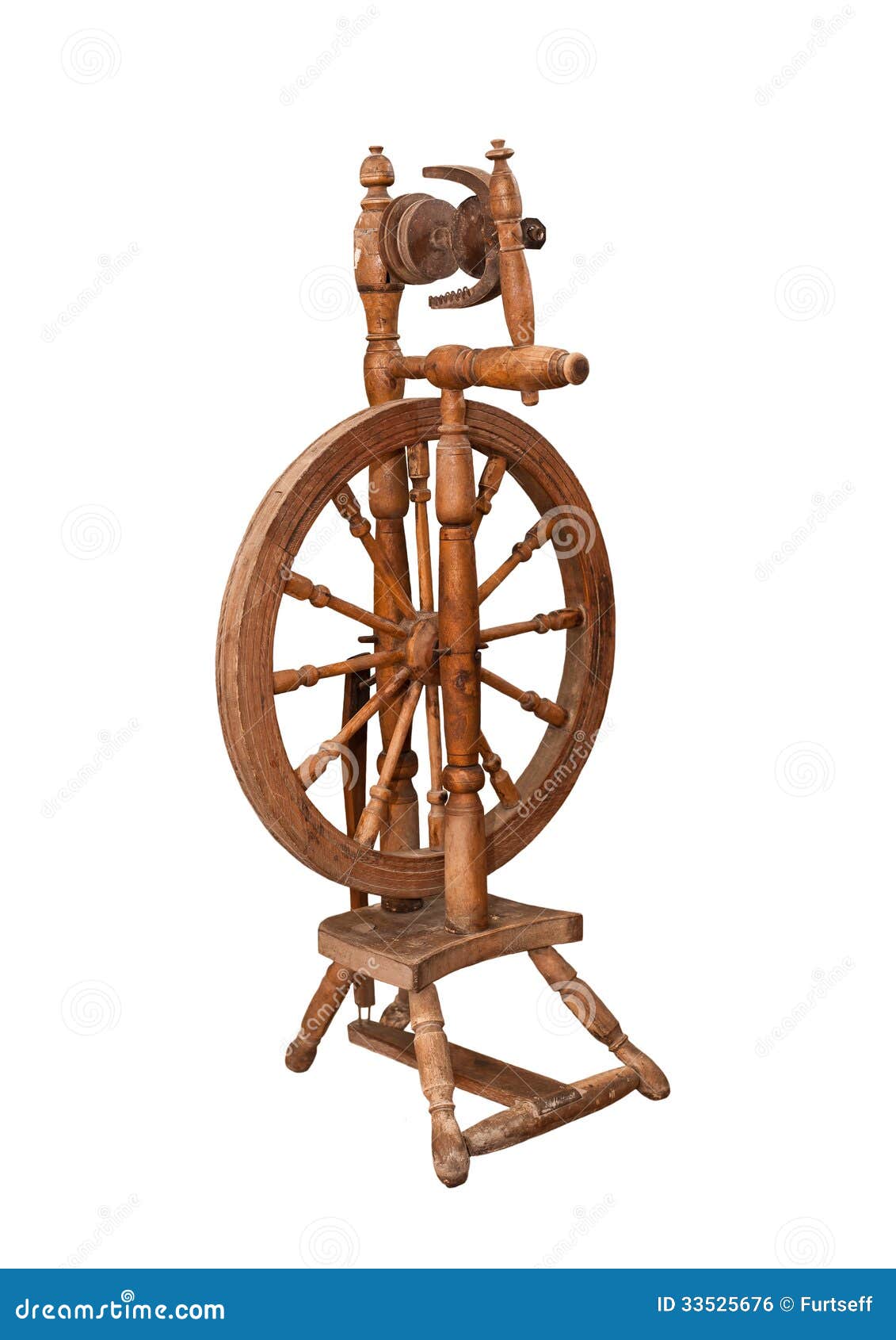 Antique spinning wheel stock photo. Image of rural, culture - 33525676