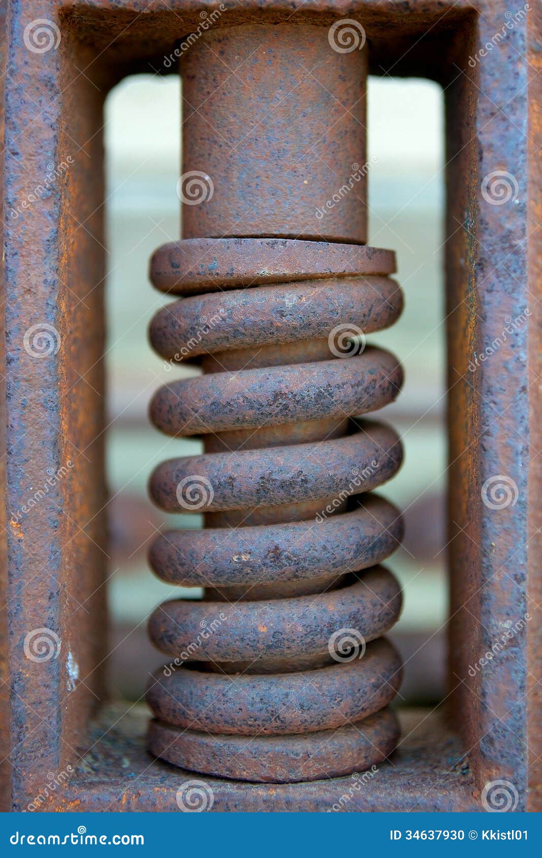 Antique Spring Suspension stock photo. Image of circle - 34637930