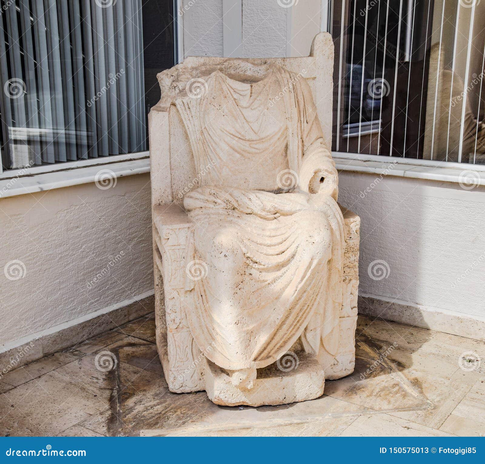 Antique Statue of Emperor of Marble Stock Image - Image of male ...