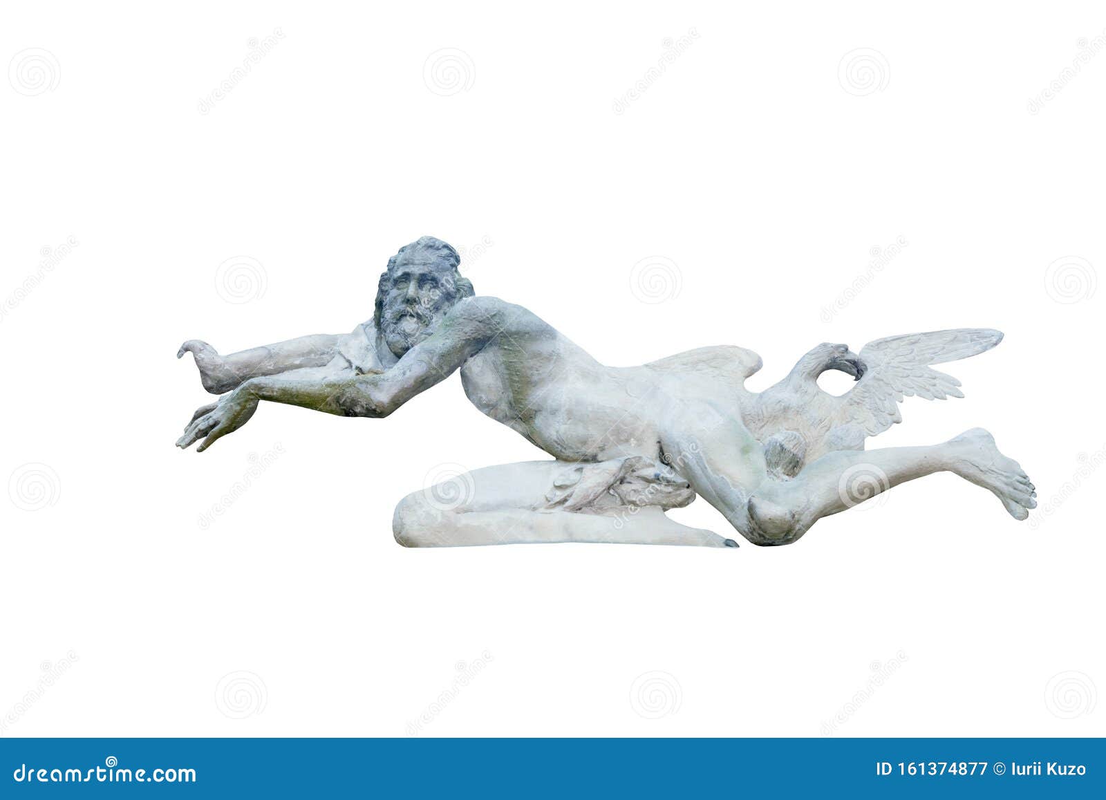 Antique Statue of Prometheus Bound with Eagle Stock Image - Image of ...