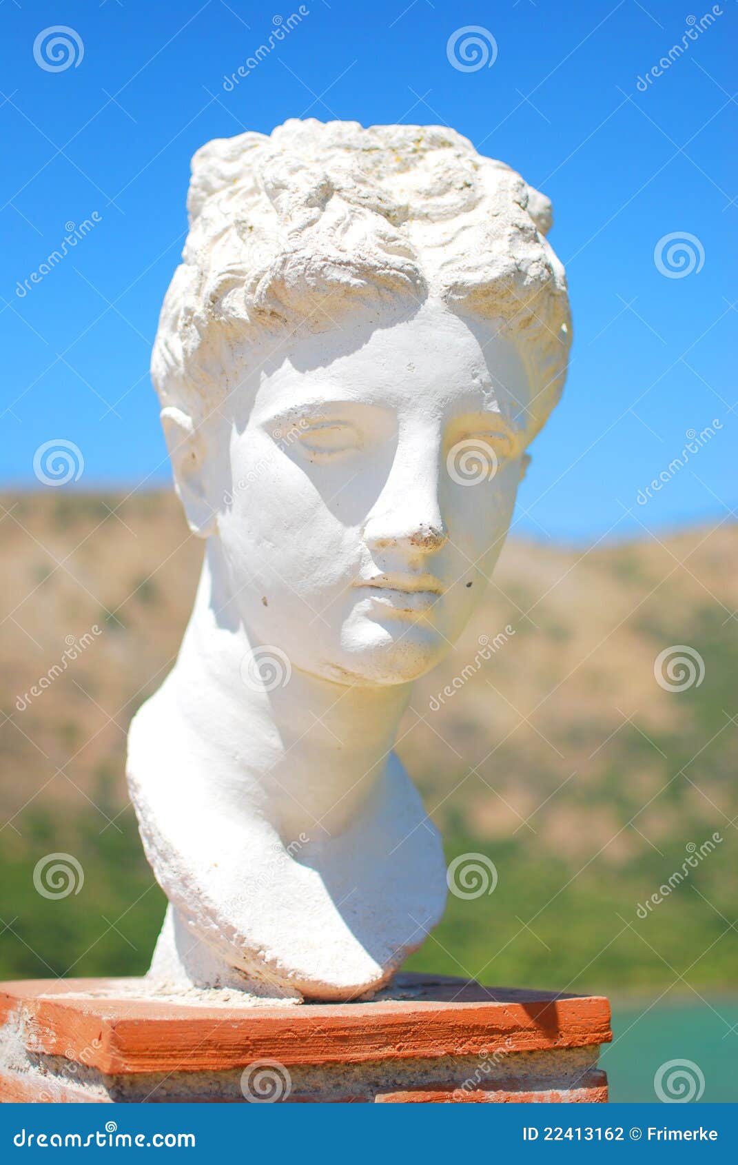Antique statues in Greece stock photo. Image of color - 22413162