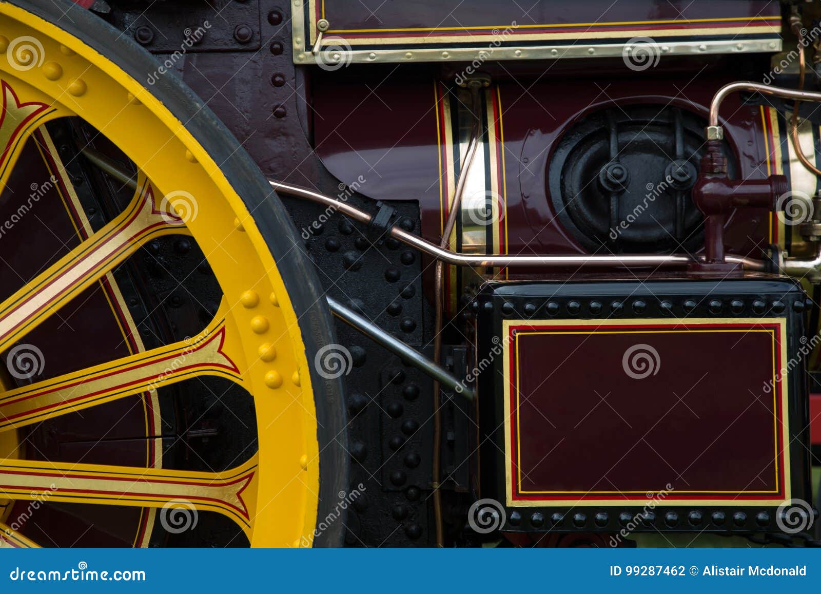 Antique Steam Engine Close Up View Stock Photo - Image of pipework ...