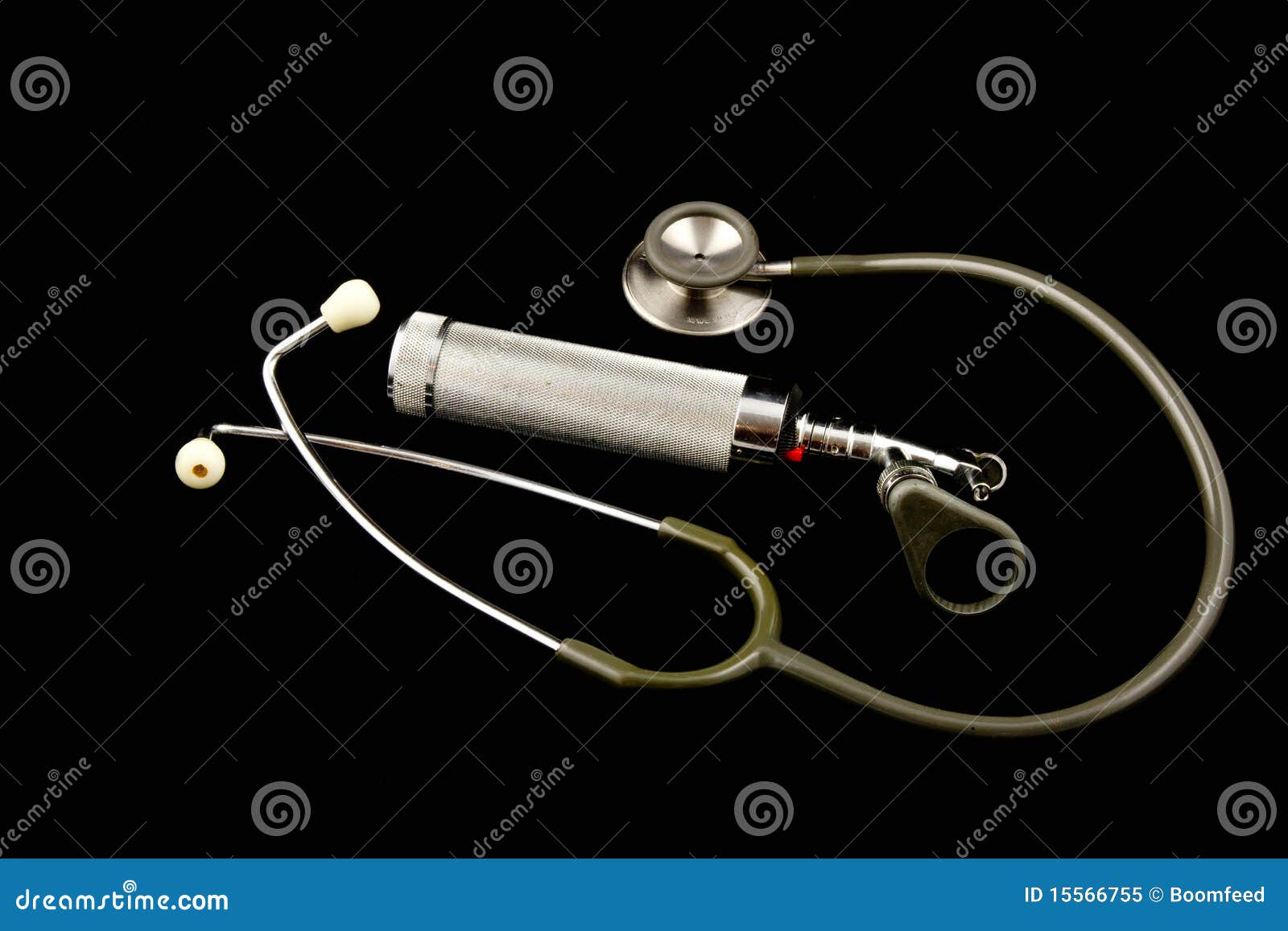 Antique Stethoscope and Otocscope Stock Image - Image of handle ...