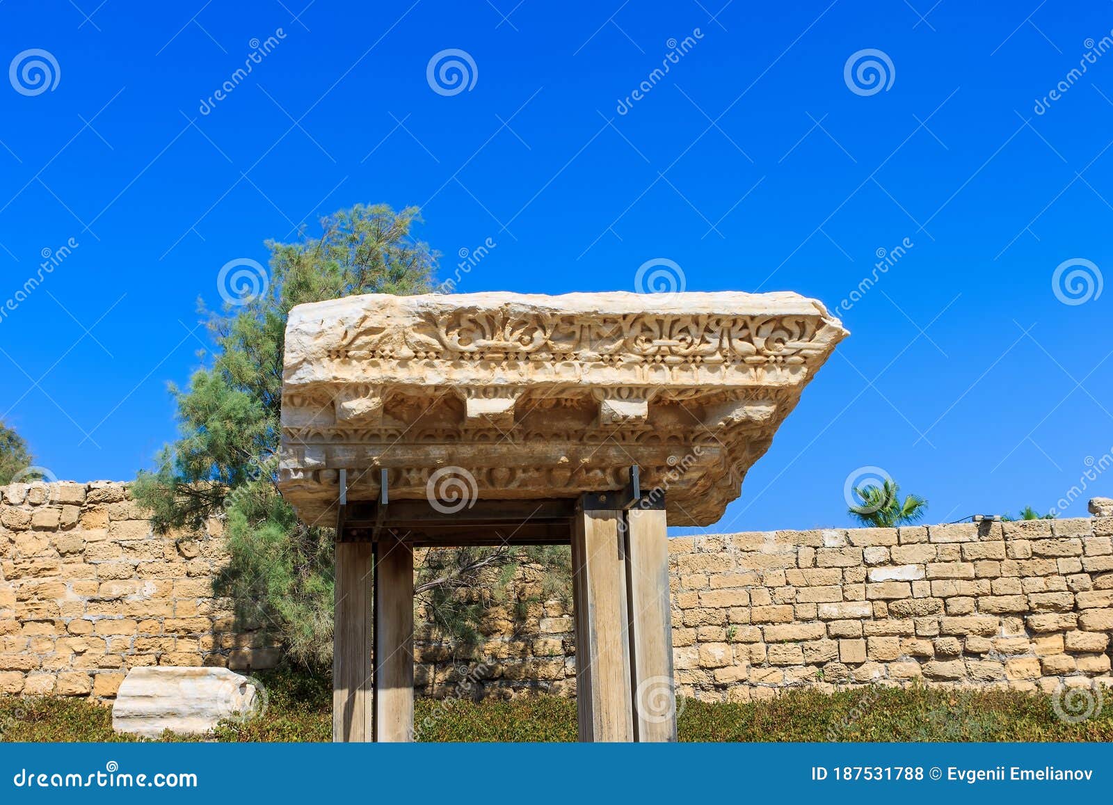 Antique Stone Arch Enfilade Isolated On White Background Stock Image ...
