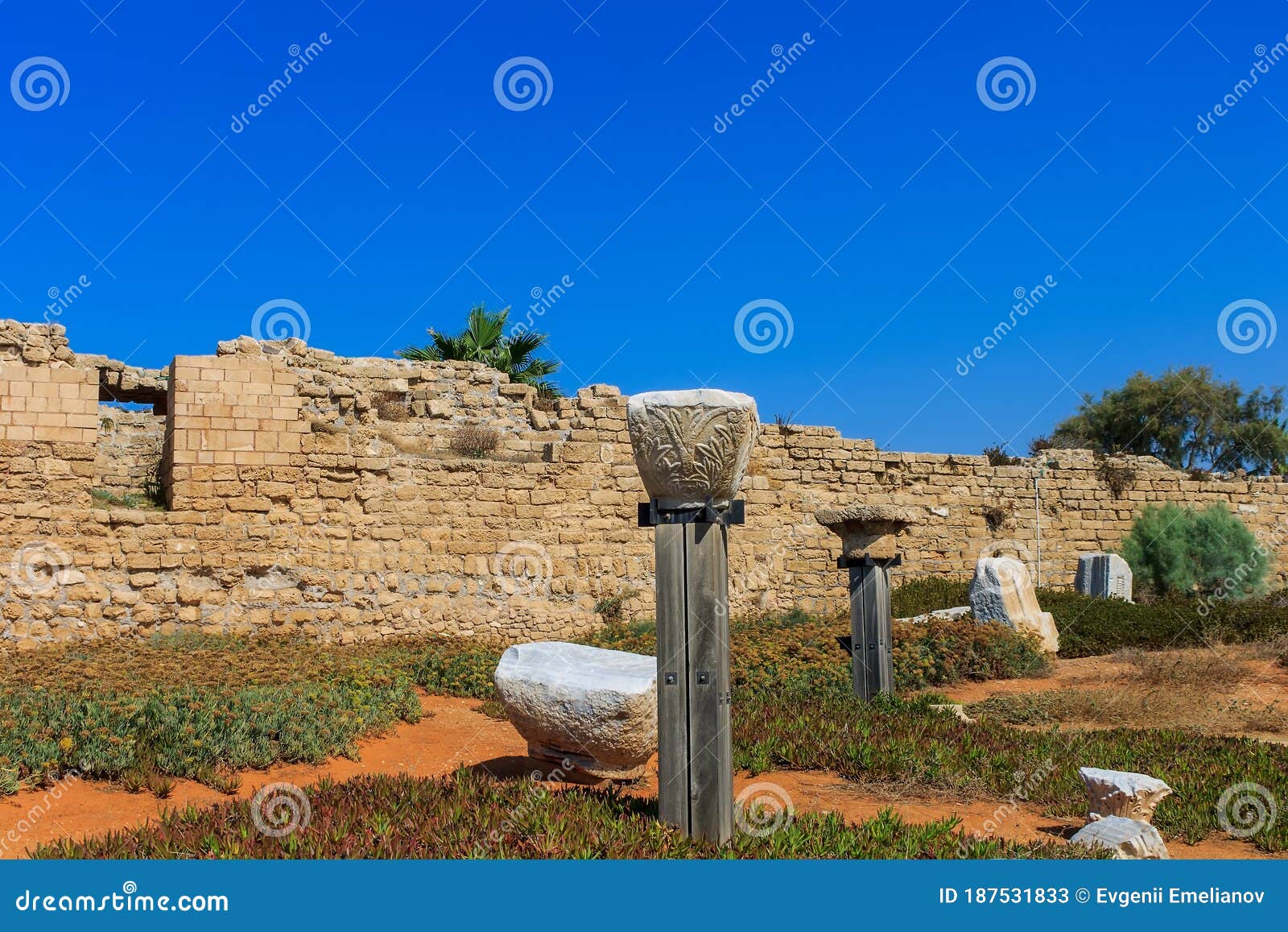 Antique Stone Arch Enfilade Isolated On White Background Stock Image ...