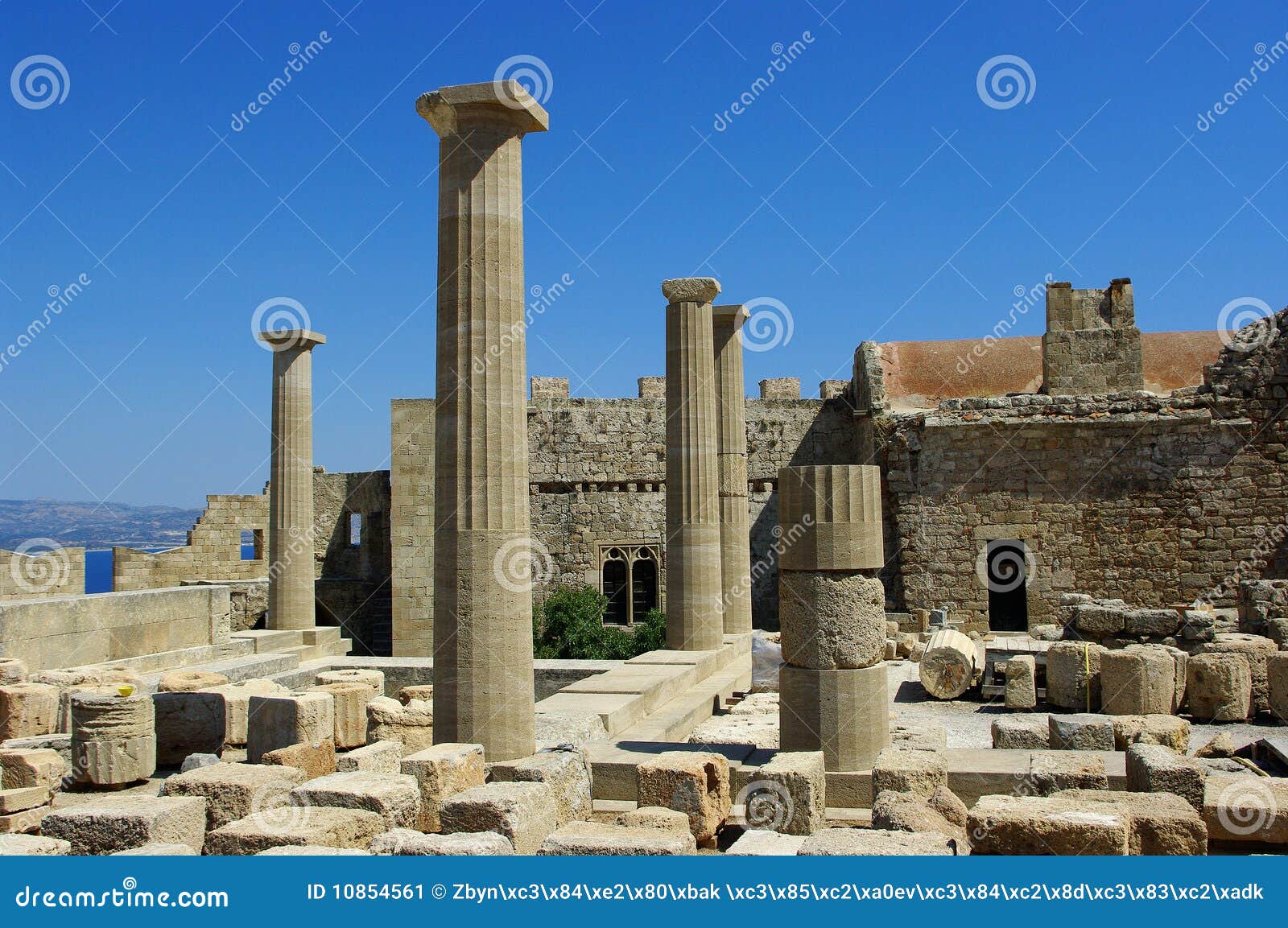 The antique stone post. stock image. Image of archeology - 10854561