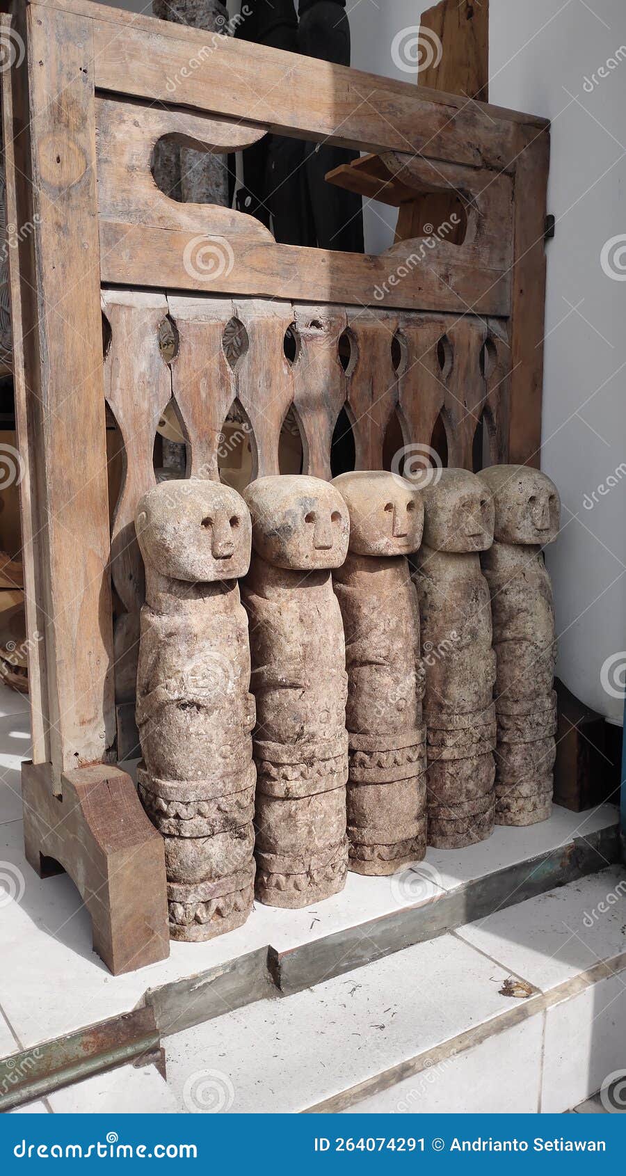 Antique Stone Statue from Timor Indonesia Stock Image - Image of stone ...
