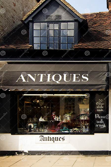 Antique Store in England stock photo. Image of shopping - 10047190