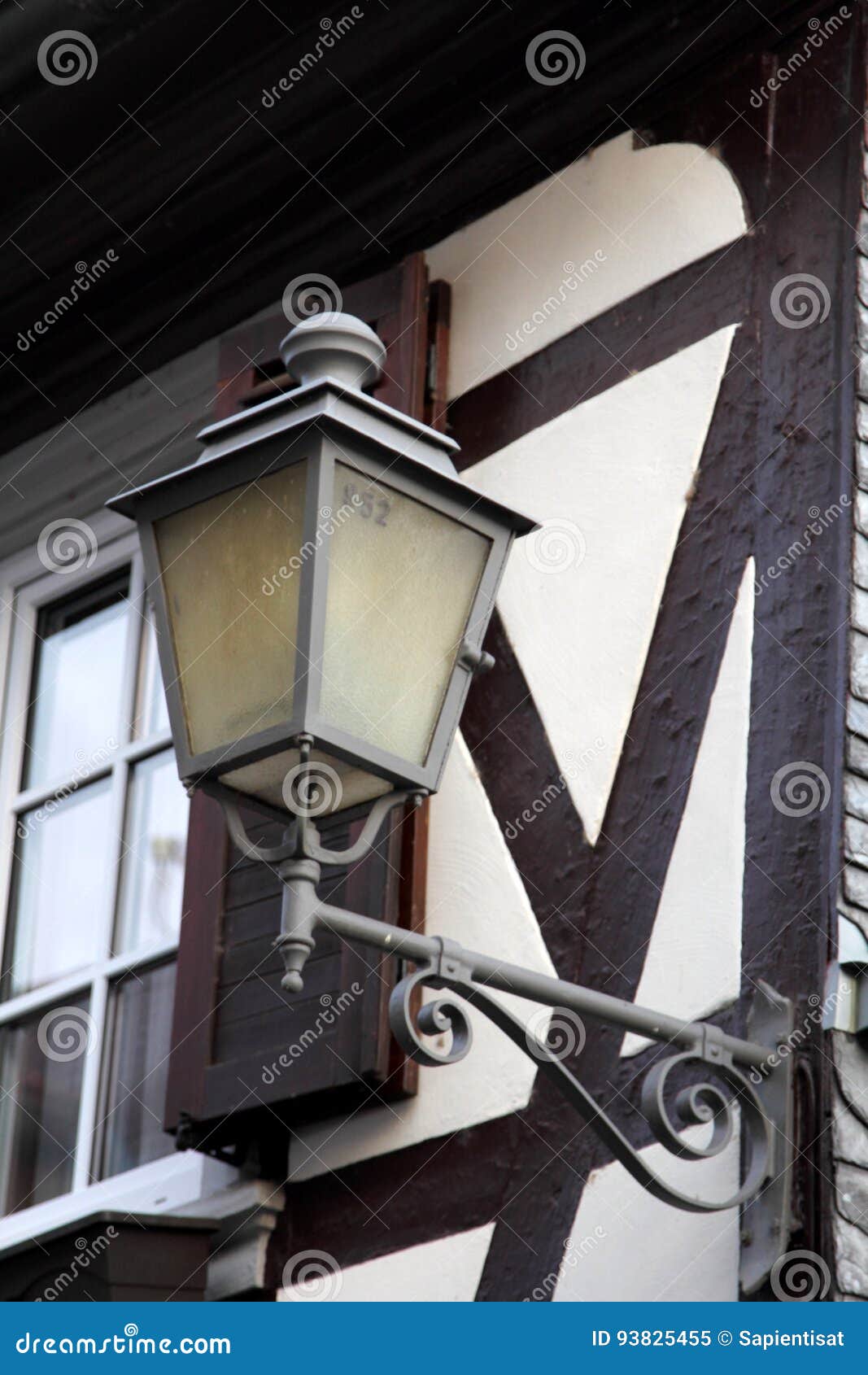 Antique street latern stock image. Image of history, metal - 93825455