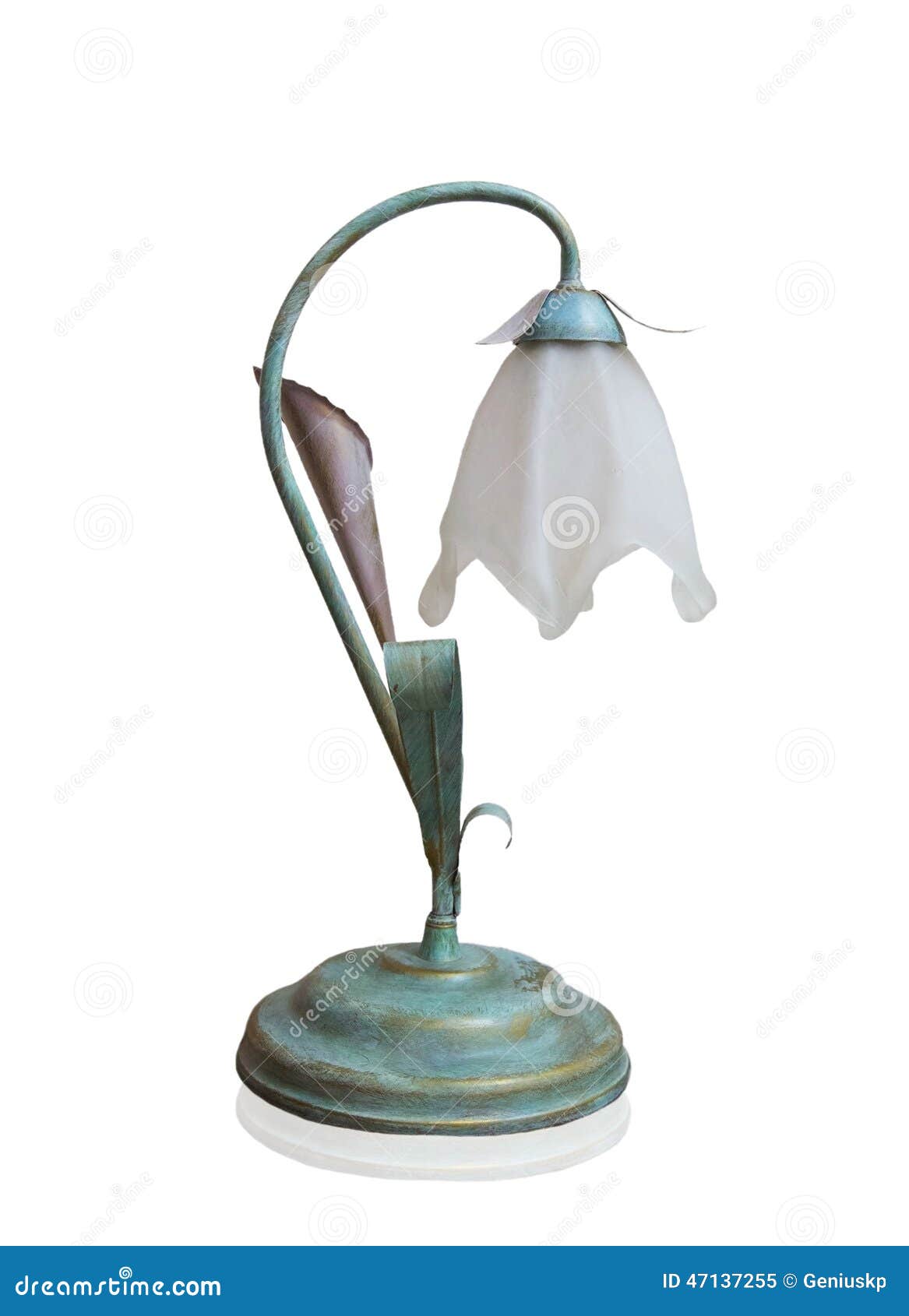 Antique table lamp stock image. Image of desk, illumination - 47137255