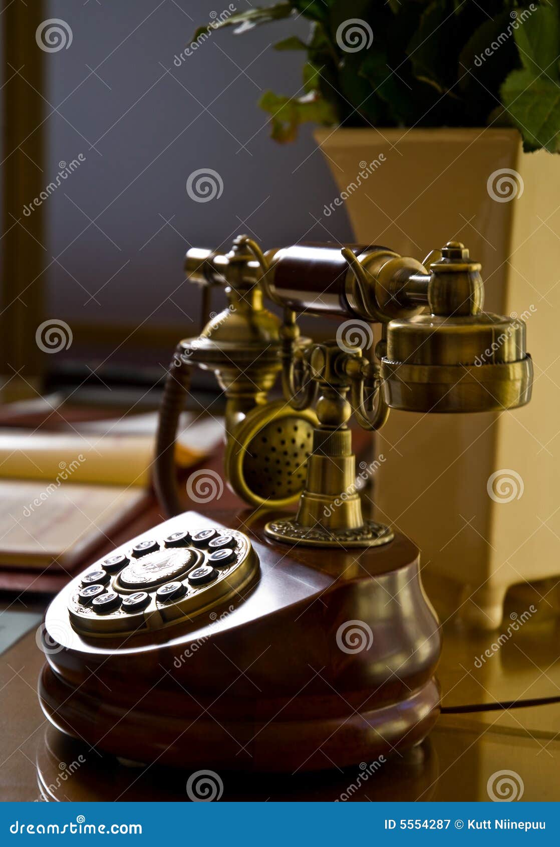 Antique Telephone And Old Collection On Old World Map Stock Photo ...