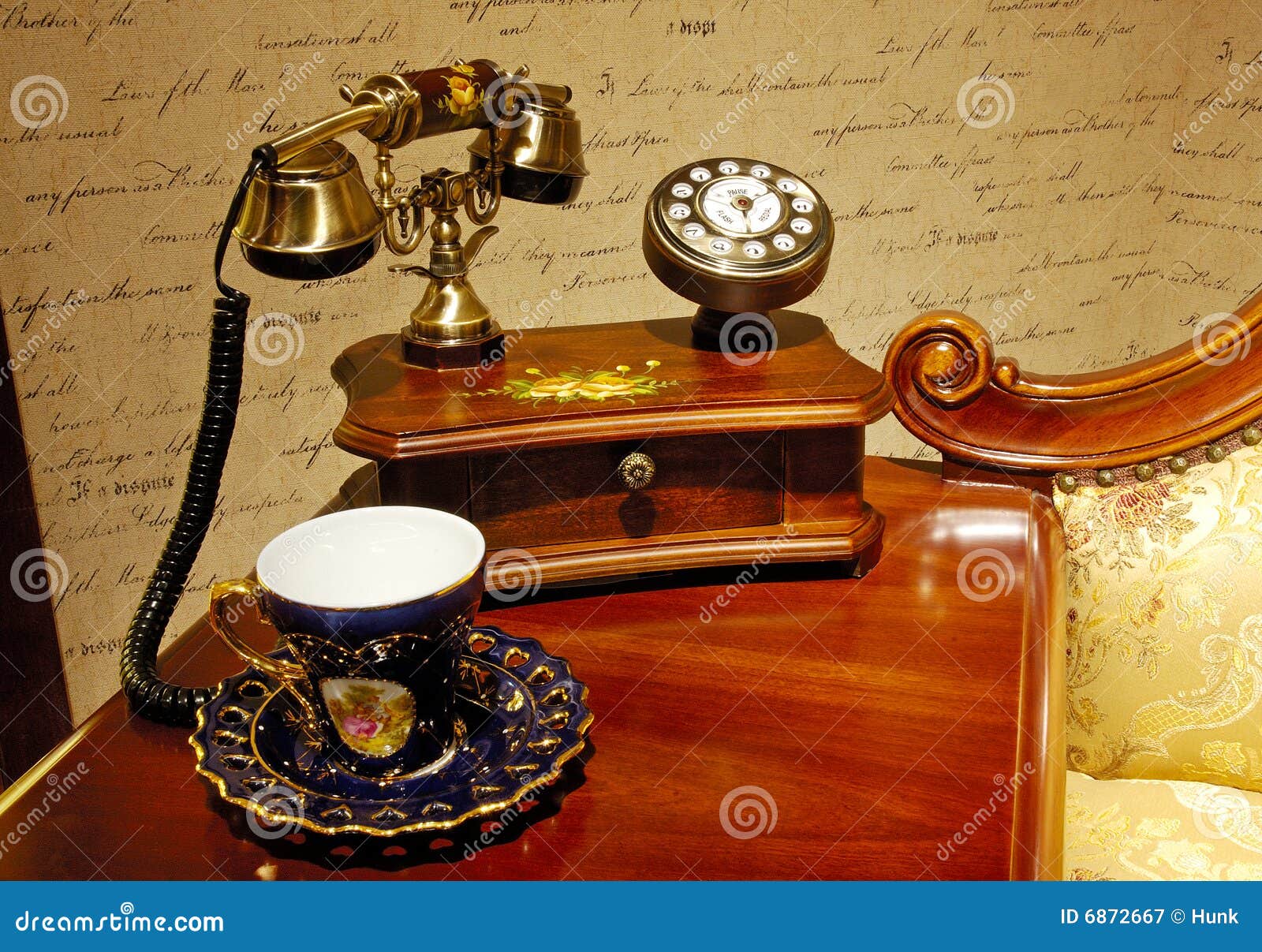 Antique Telephone Switchboard With Chair Royalty-Free Stock Photography ...