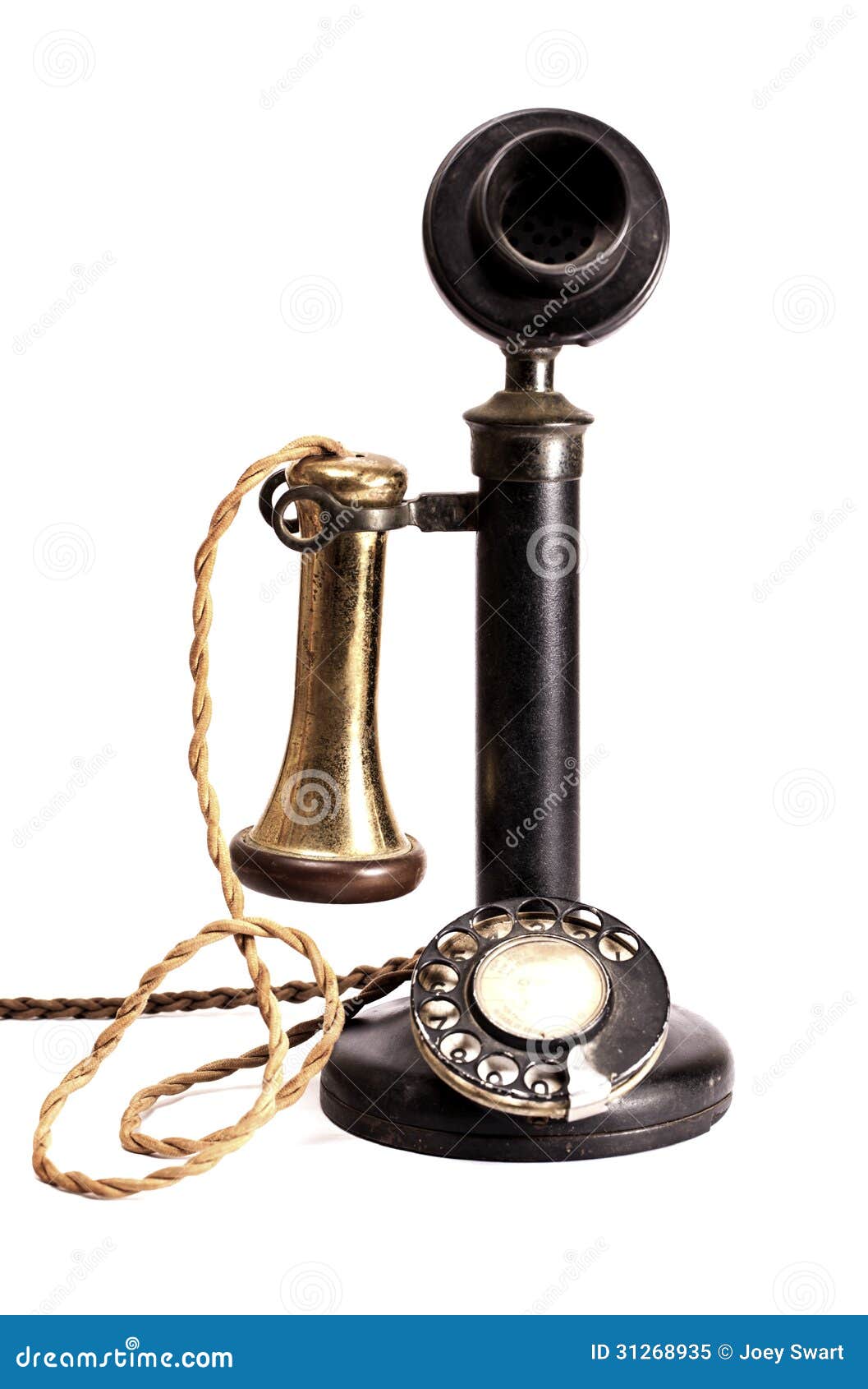Antique telephone. stock image. Image of ancient, dial - 31268935