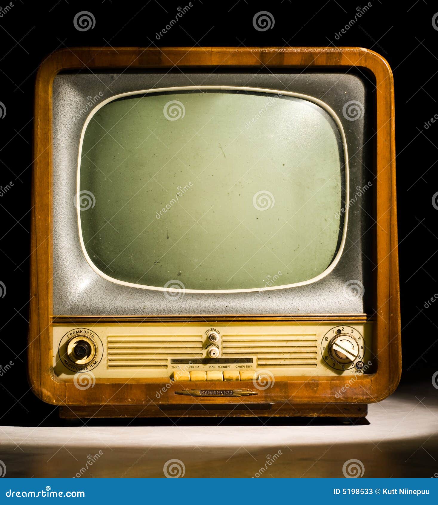 Antique television stock image. Image of dial, square - 5198533