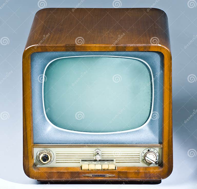 Antique Television Set stock image. Image of legacy, media - 5198545