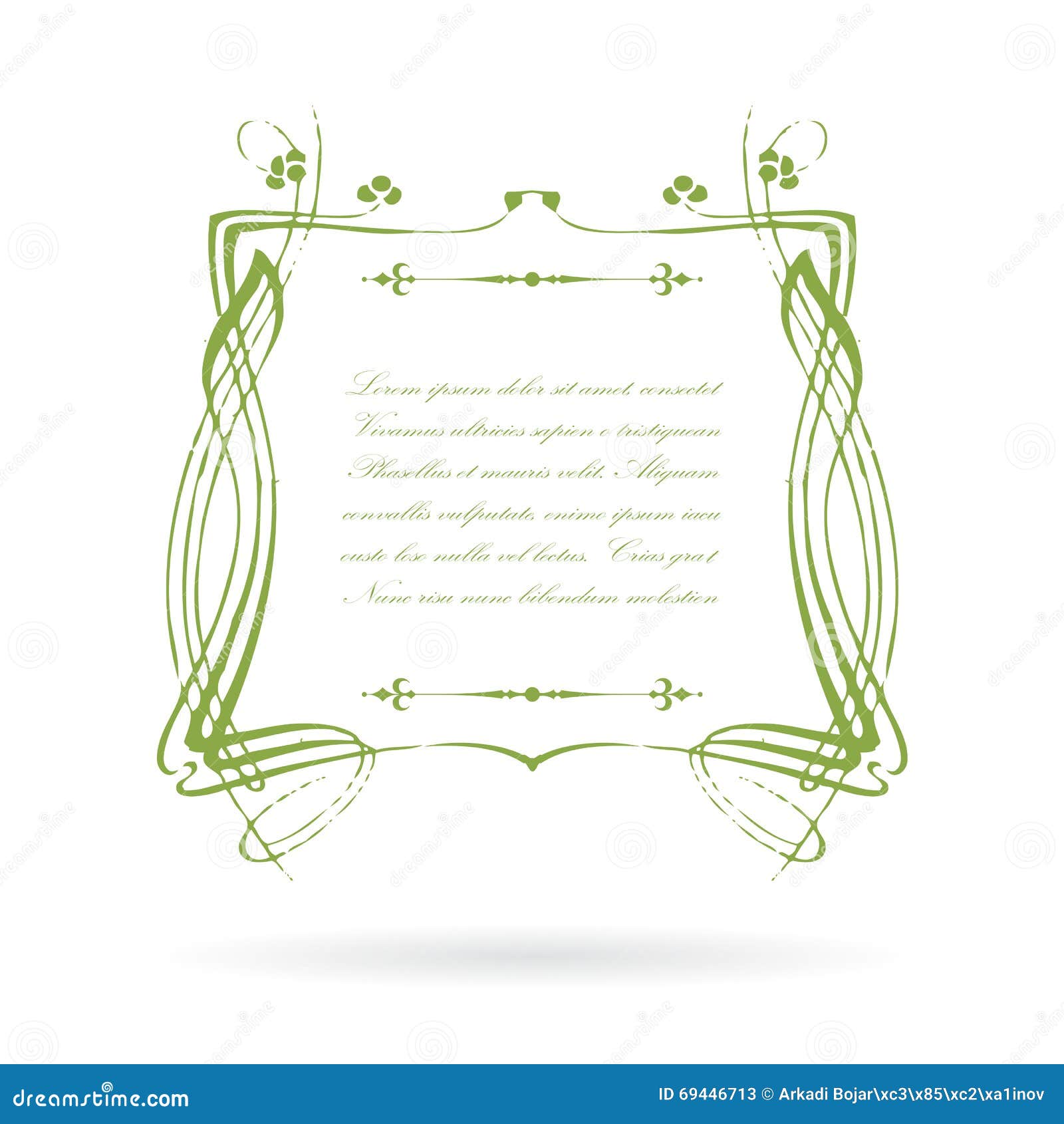 Text Border Design: Red Viburnum On Yellow Table Royalty-Free Stock ...