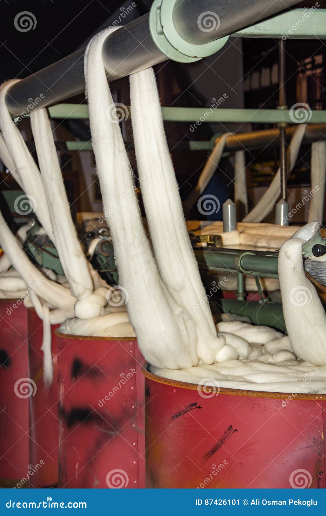 Antique,textile and Cotton Machine Stock Image - Image of manufacturing ...
