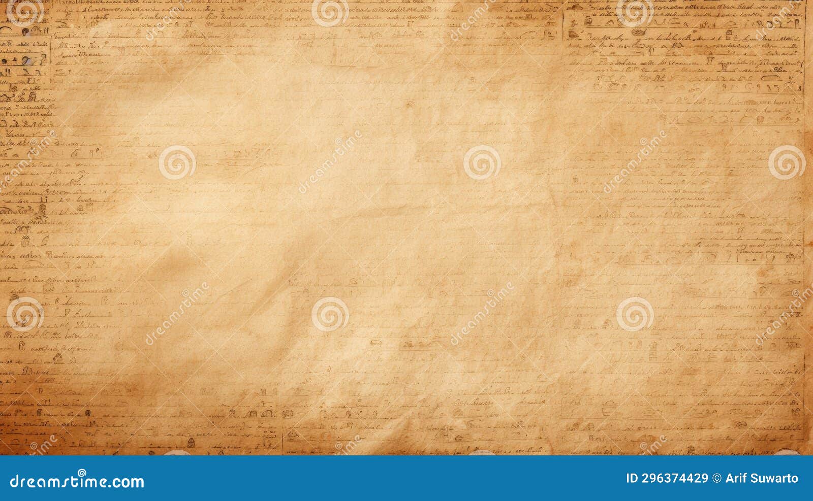 Antique Textured Paper with Historical Text and Rustic Vignette Stock ...