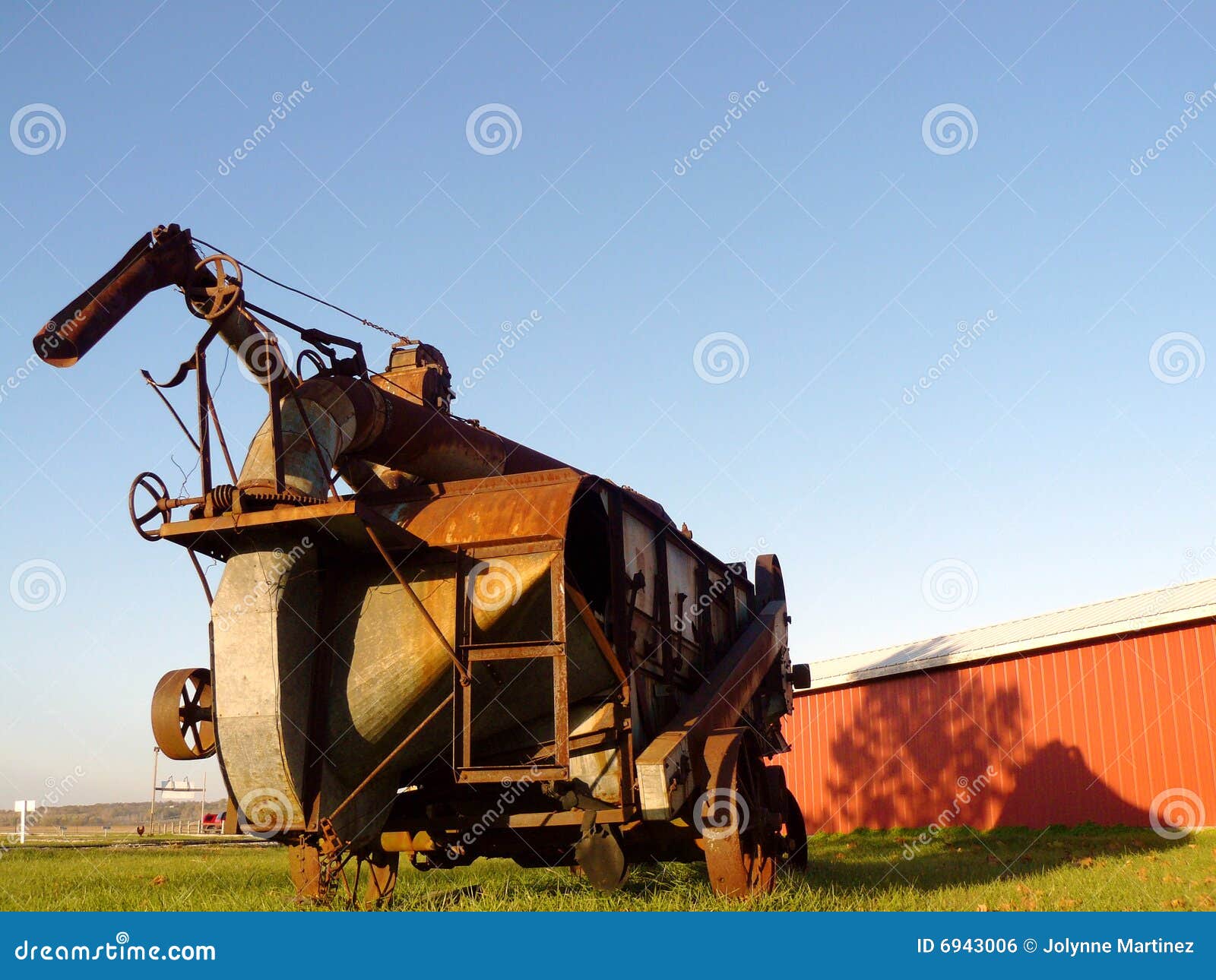 Antique Threshing Machine stock photo. Image of metal - 6943006